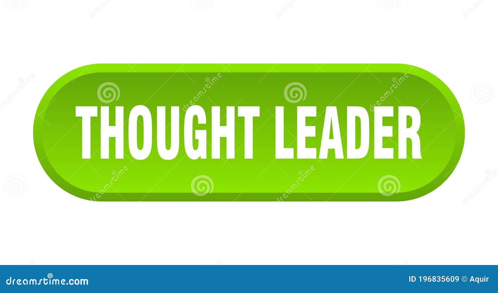 Thought leader button stock vector. Illustration of leader - 196835609