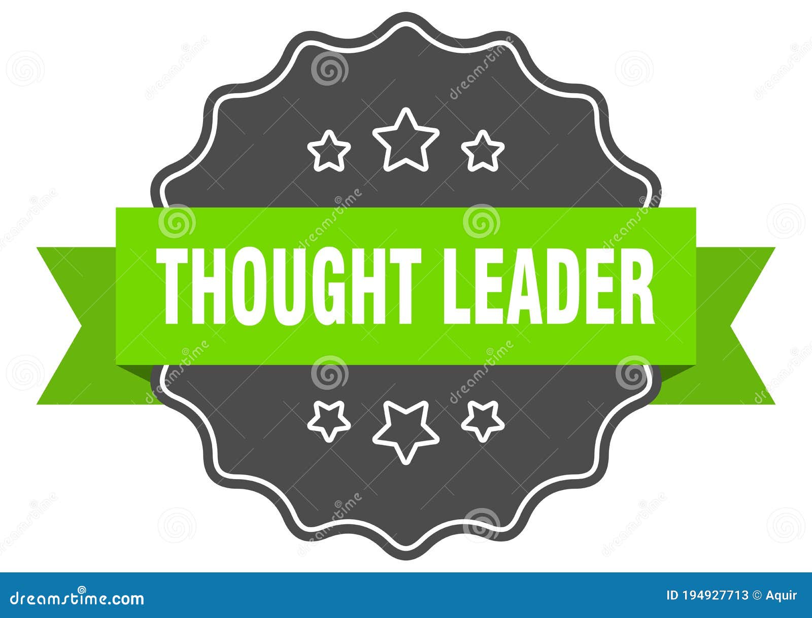 Thought leader label stock vector. Illustration of thought - 194927713