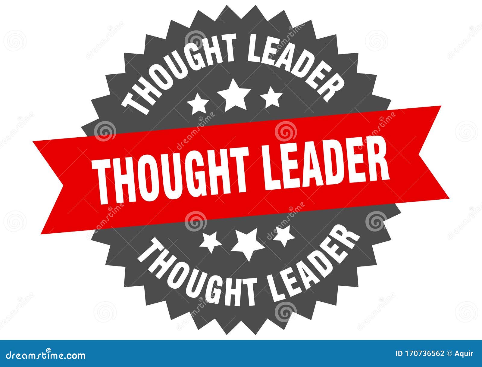 Thought Leader Sign. Thought Leader Circular Band Label. Thought Leader ...