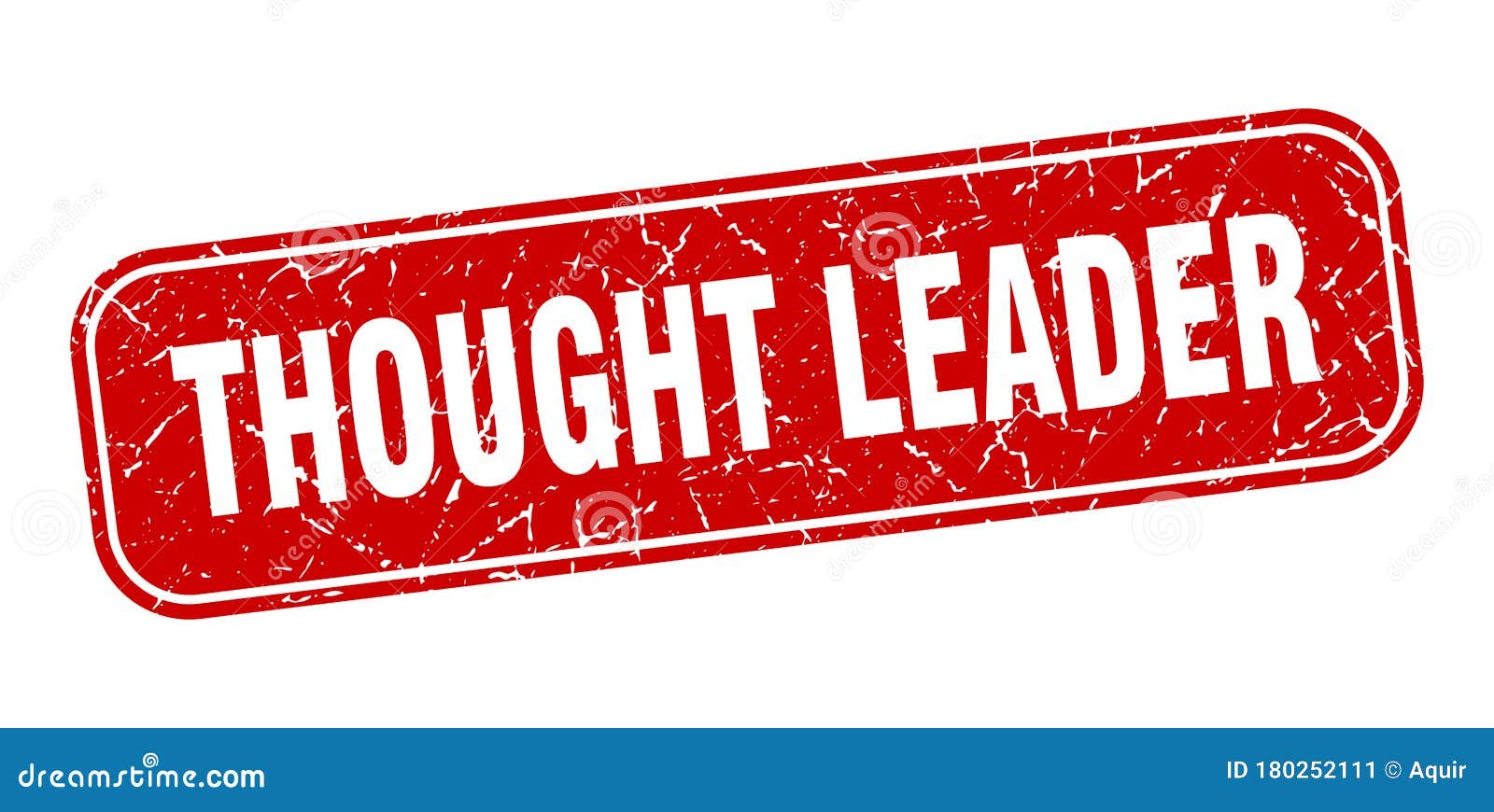 Thought Leader Stamp. Thought Leader Square Grungy Isolated Sign Stock ...