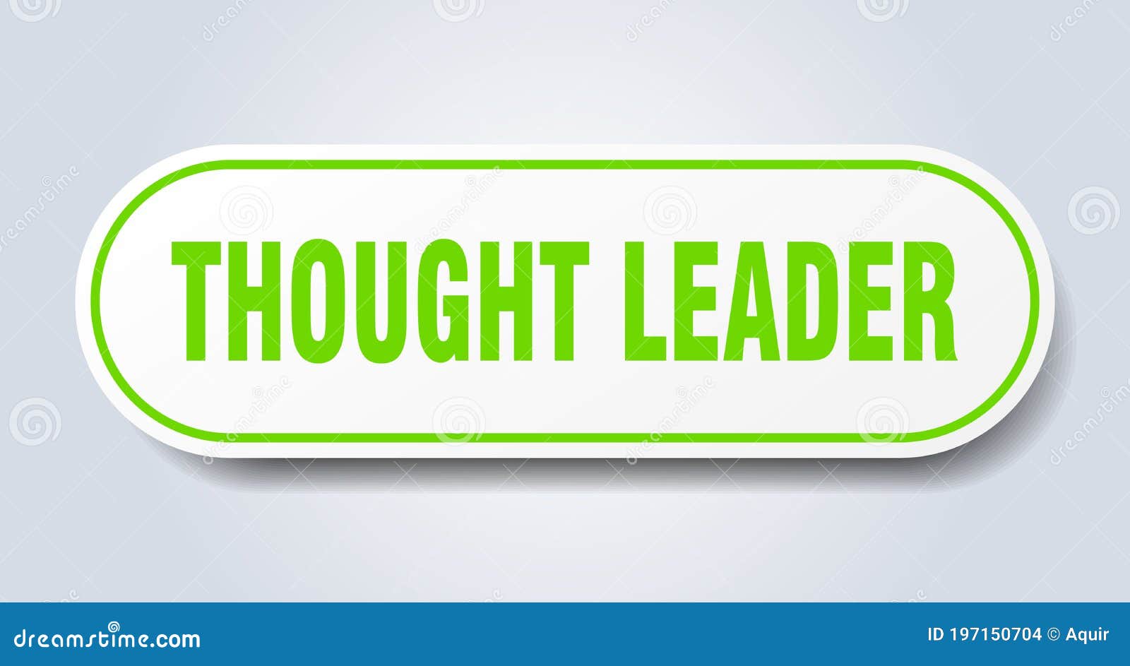 Thought leader sticker. stock vector. Illustration of thought - 197150704