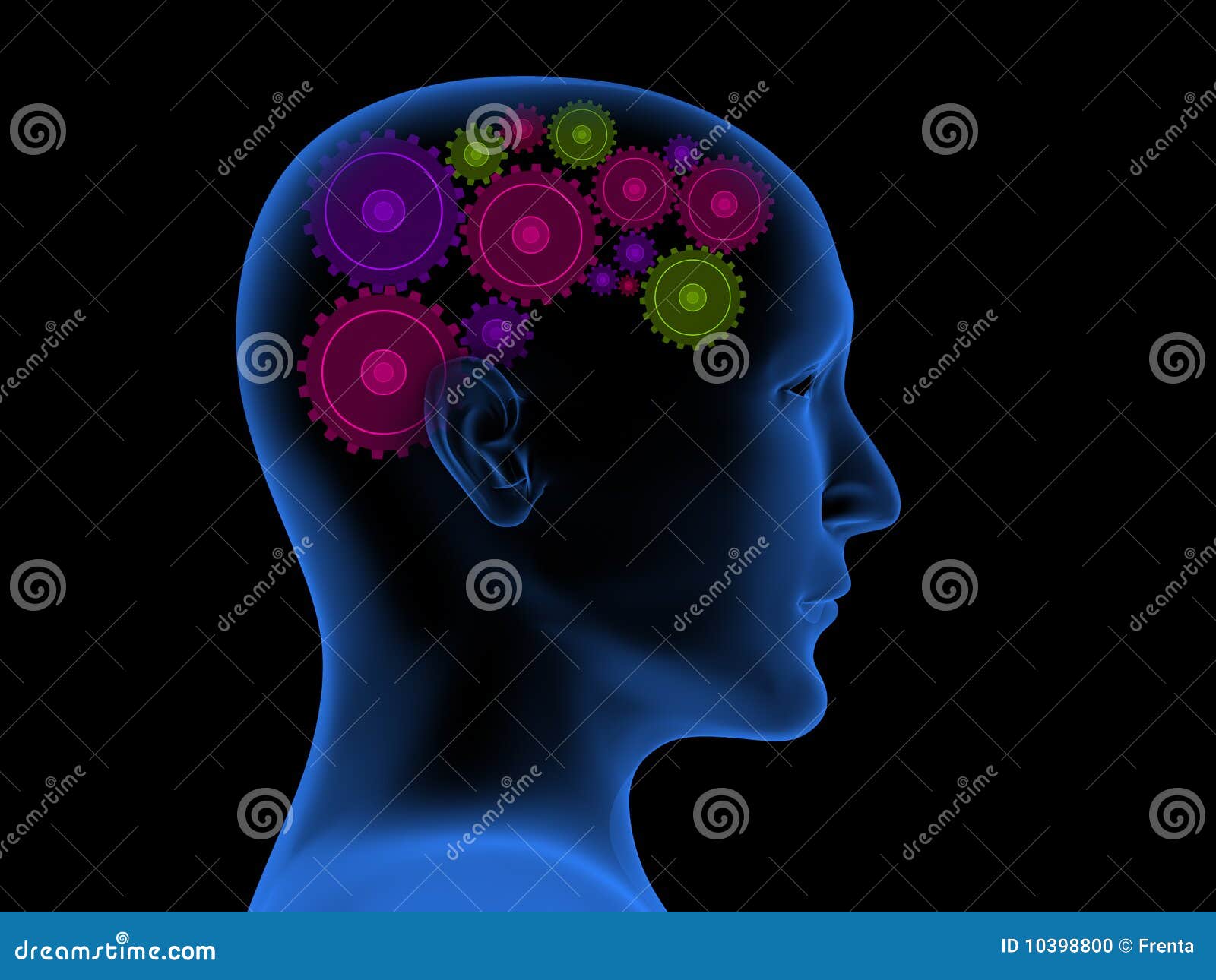 Thought process stock illustration. Illustration of organization - 10398800