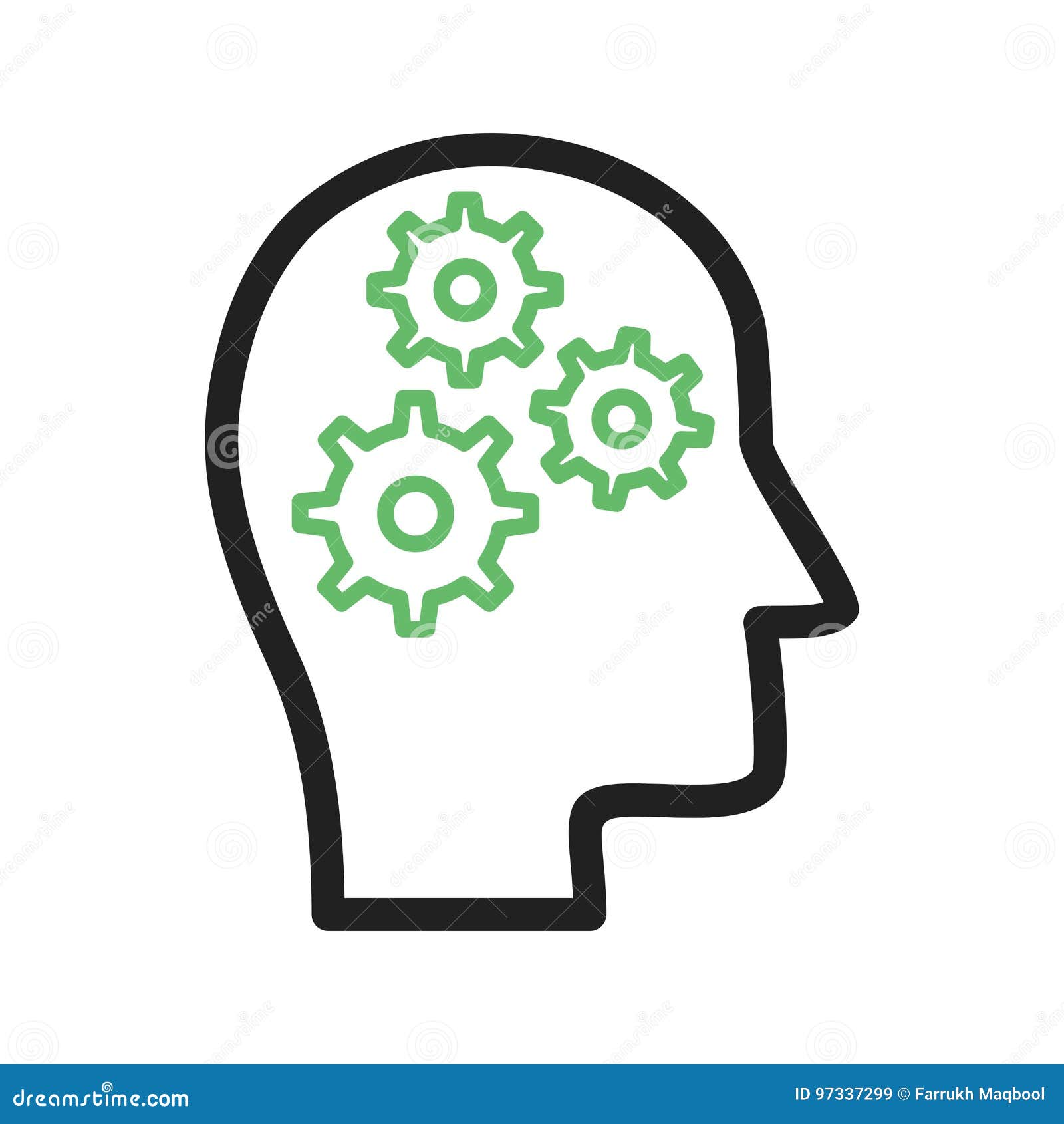 Thought Process stock illustration. Illustration of creativity - 97337299