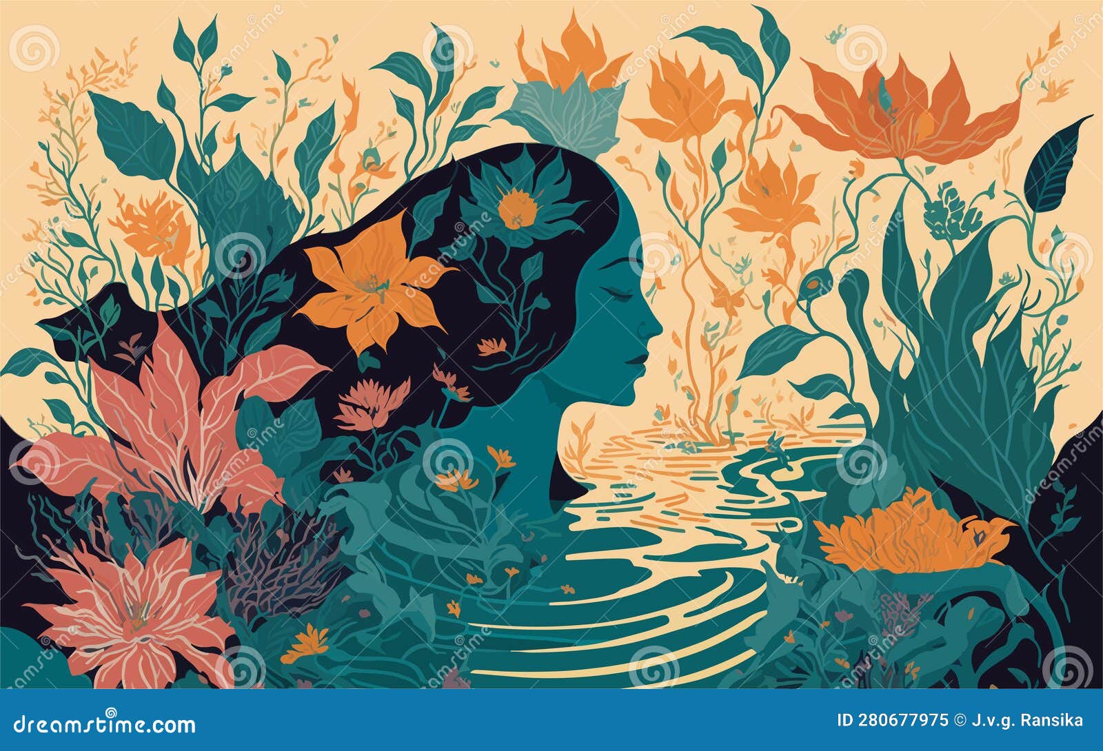 Thought Provoking Vector Illustration that Explores the Concept of ...