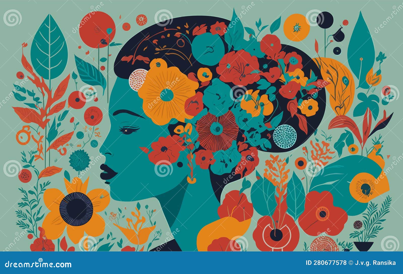 Thought Provoking Vector Illustration that Explores the Concept of ...