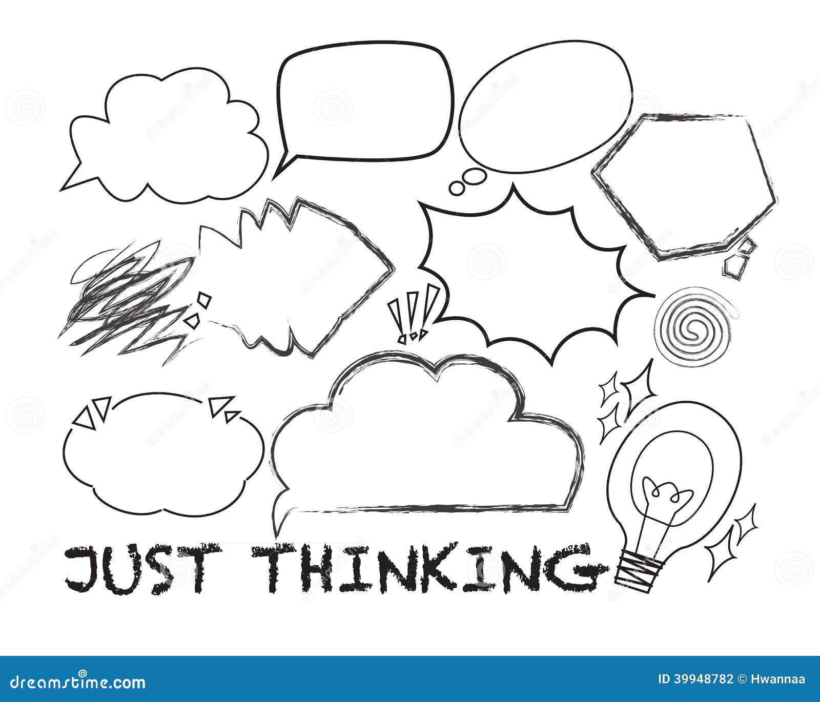 Thought symbols stock illustration. Illustration of shock - 39948782
