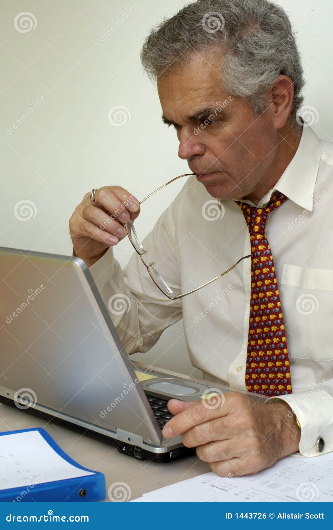Thoughtful stock photo. Image of contemplative, desk, casual - 1443726