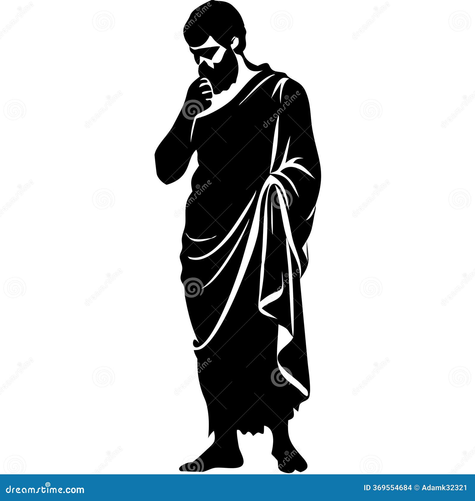 Ancient Philosopher. Roman Or Greek Philosophers Cartoon Character, Old ...