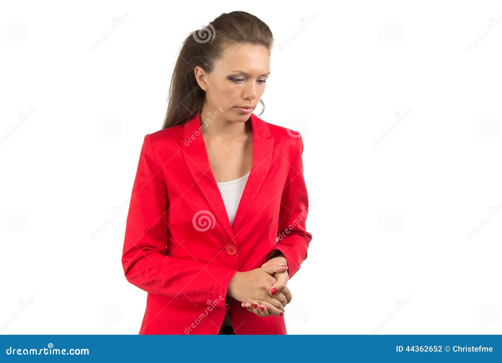 Thoughtful Business Woman Looking Down Stock Photo - Image of face ... Thoughtful Business Woman Looking Down Stock Photo - Image of face ...