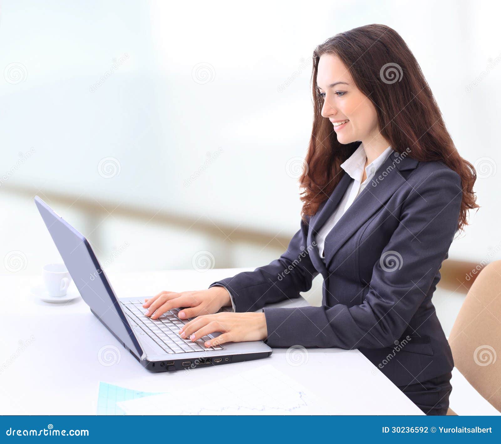 Thoughtful Business Woman in the Office Stock Photo - Image of ... Thoughtful Business Woman in the Office Stock Photo - Image of ...