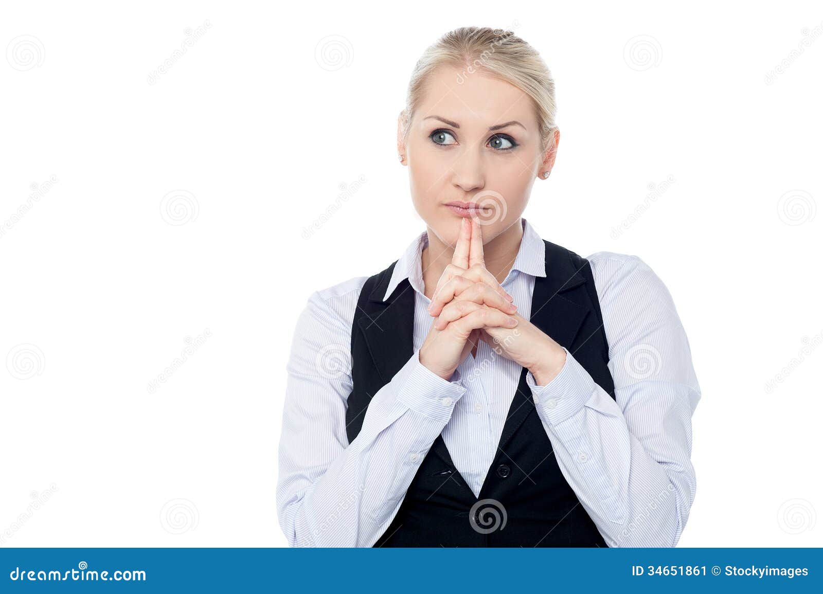 Thoughtful Business Woman Posing Stock Image - Image of looking ... Thoughtful Business Woman Posing Stock Image - Image of looking ...