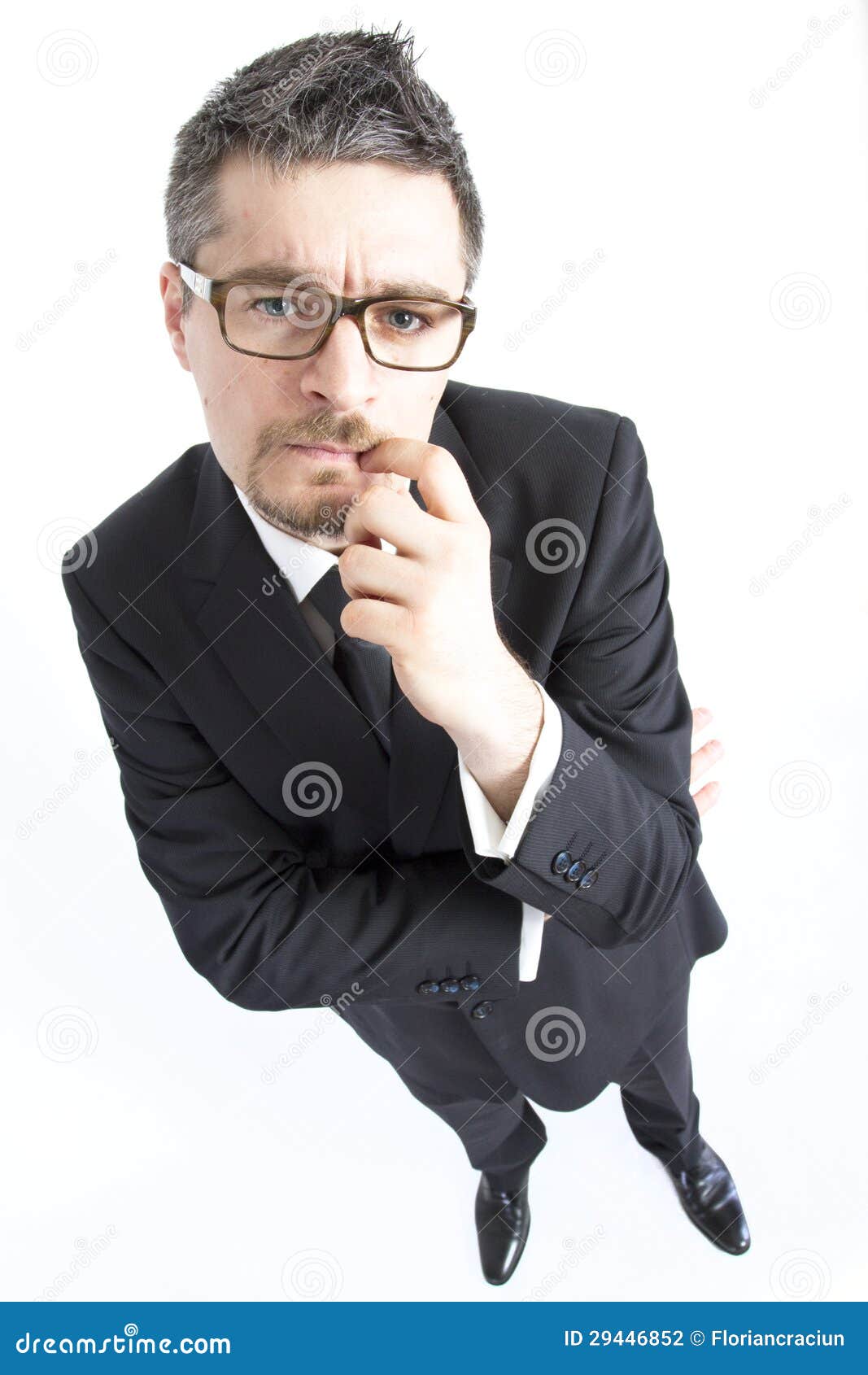 Thoughtful businessman stock photo. Image of person, success - 29446852