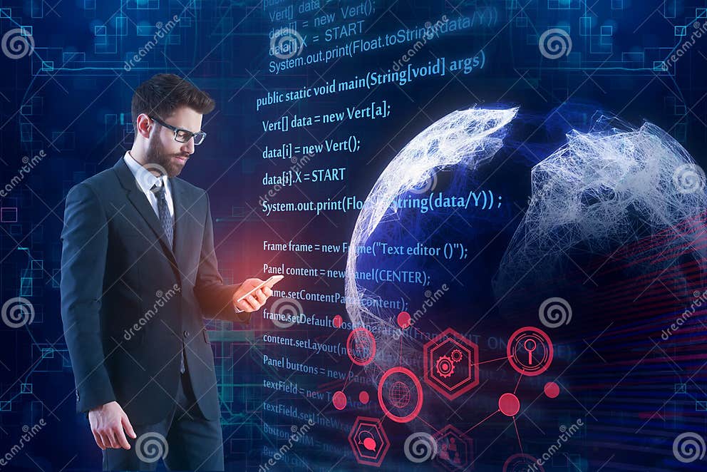 Worldwide Computing and Programming Concept Stock Photo - Image of html ...
