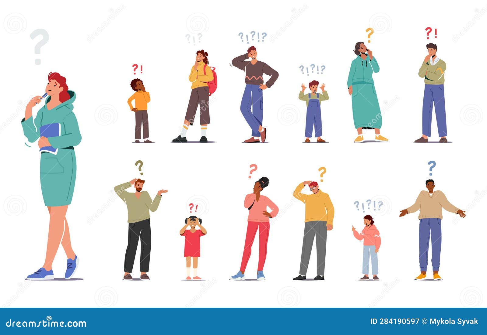 Thoughtful Characters Immersed in Deep Contemplation, Pondering Ideas ...