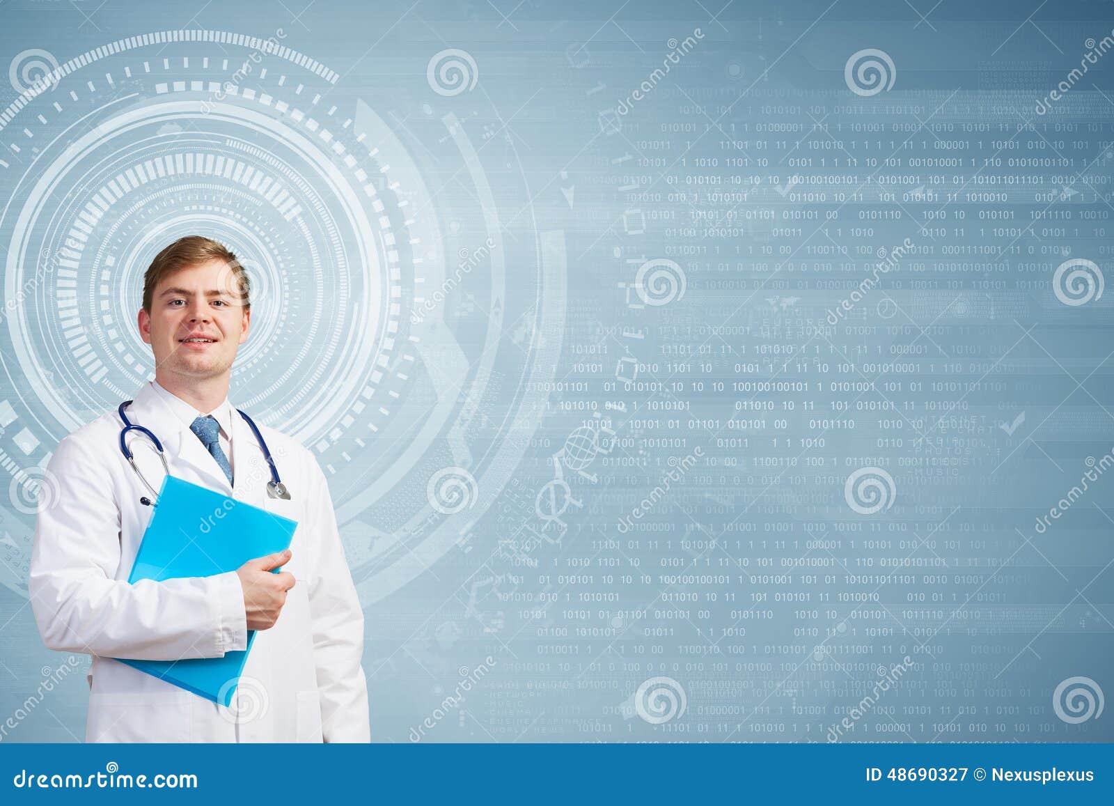 Thoughtful doctor stock image. Image of medicare, professional - 48690327