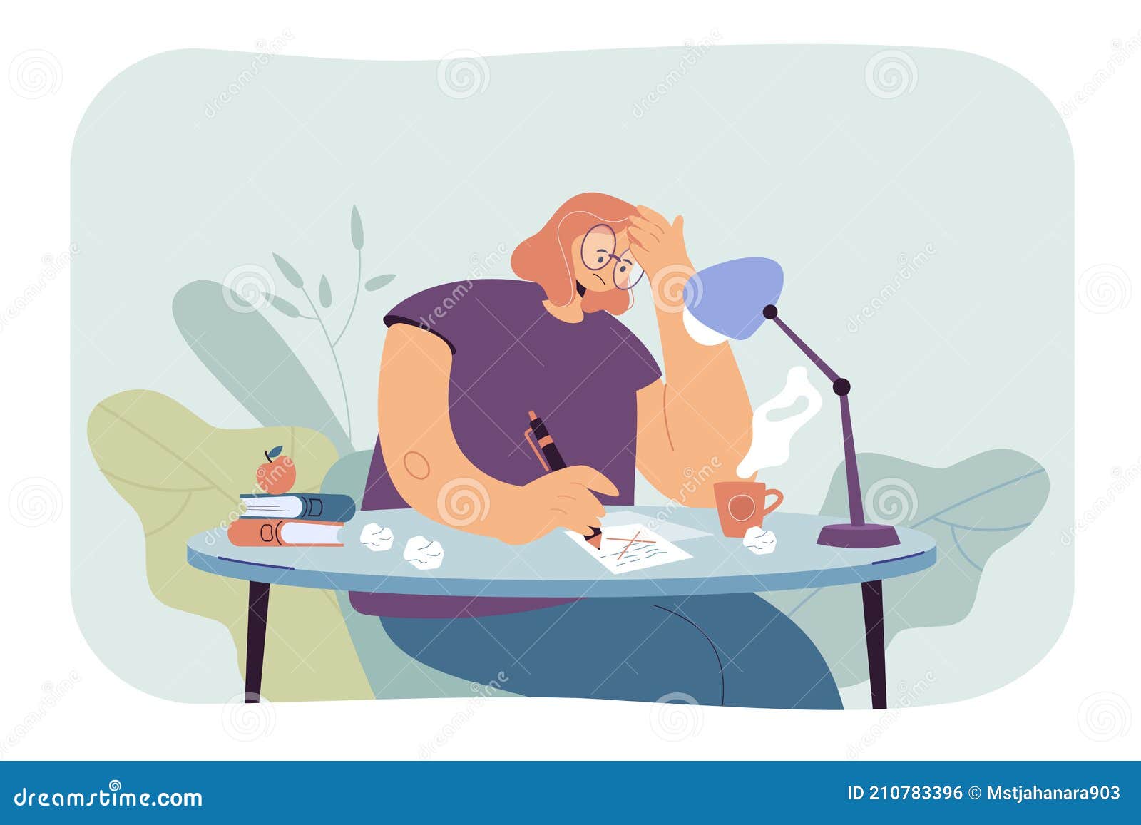 Female Writer Royalty-Free Cartoon | CartoonDealer.com #47294