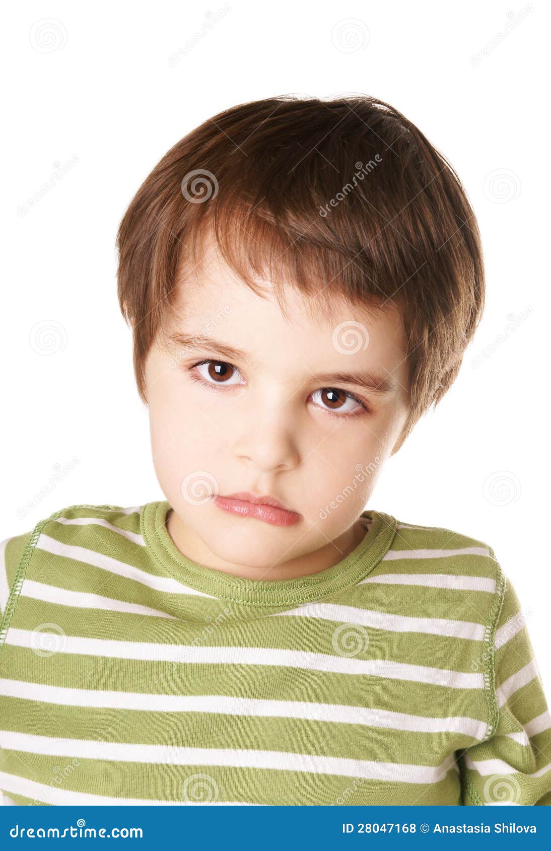 Thoughtful kid stock photo. Image of studio, face, childhood - 28047168