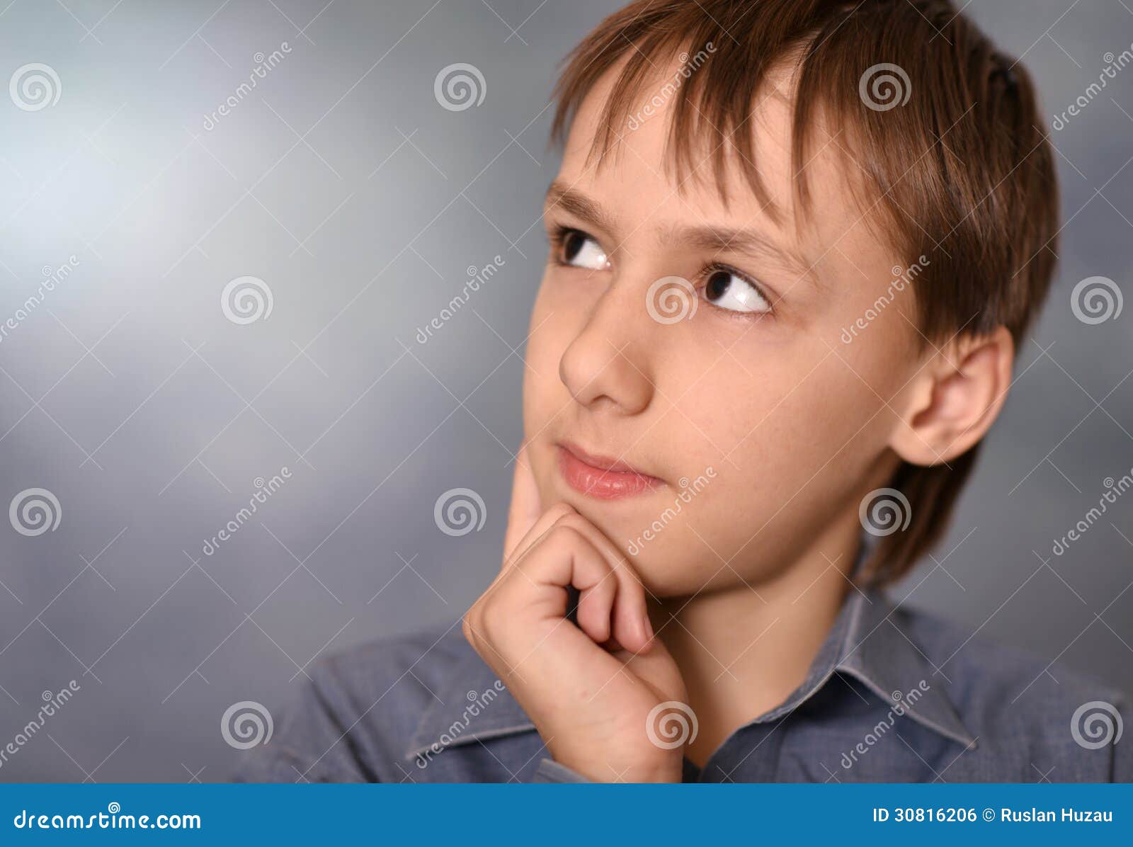 Thoughtful little boy stock photo. Image of caucasian - 30816206