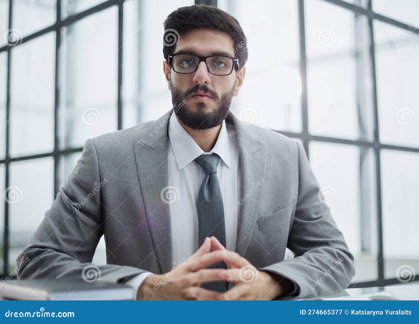 Thoughtful Male Employee Thinking about an Idea Stock Image - Image of ...