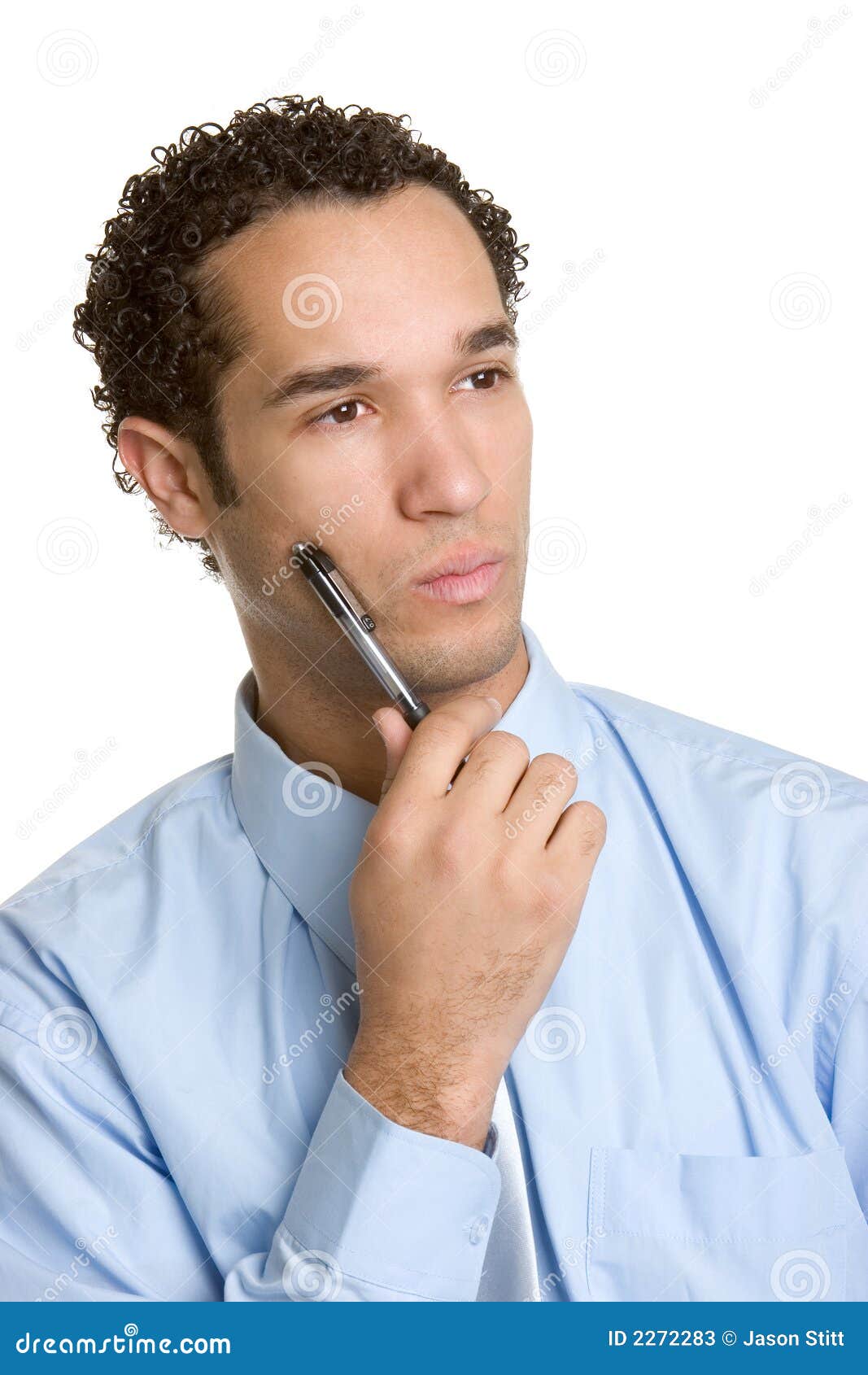 Thoughtful Man stock image. Image of young, businessman - 2272283