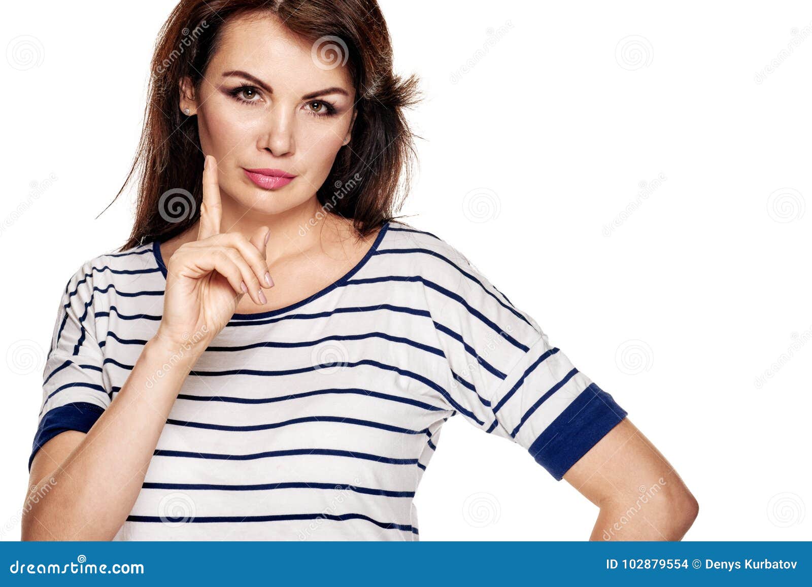 Thoughtful Pretty Young Woman Stock Photo - Image of female, lifestyle ... Thoughtful Pretty Young Woman Stock Photo - Image of female, lifestyle ...