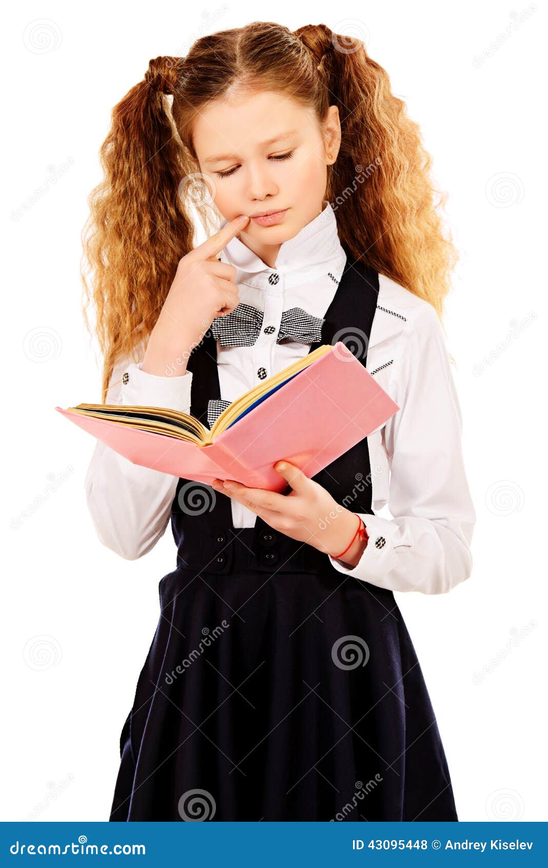 Thoughtful reading stock photo. Image of caucasian, looking - 43095448