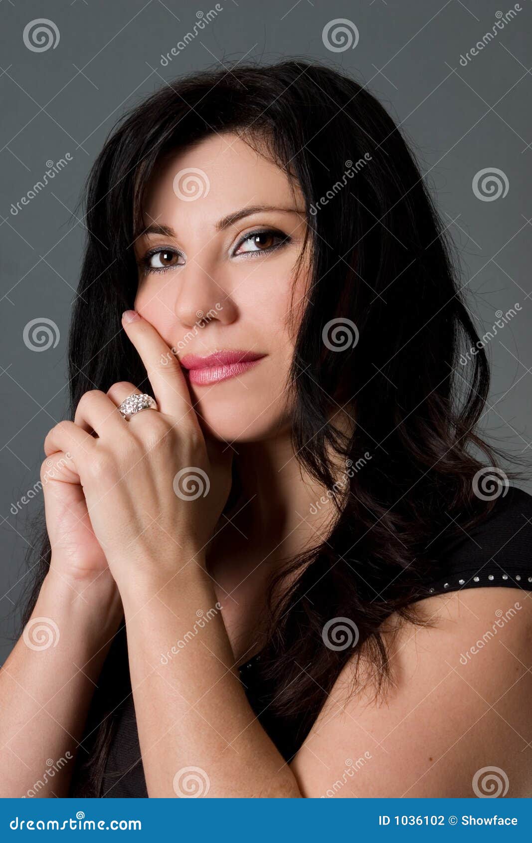 Thoughtful woman stock photo. Image of female, portrait - 1036102