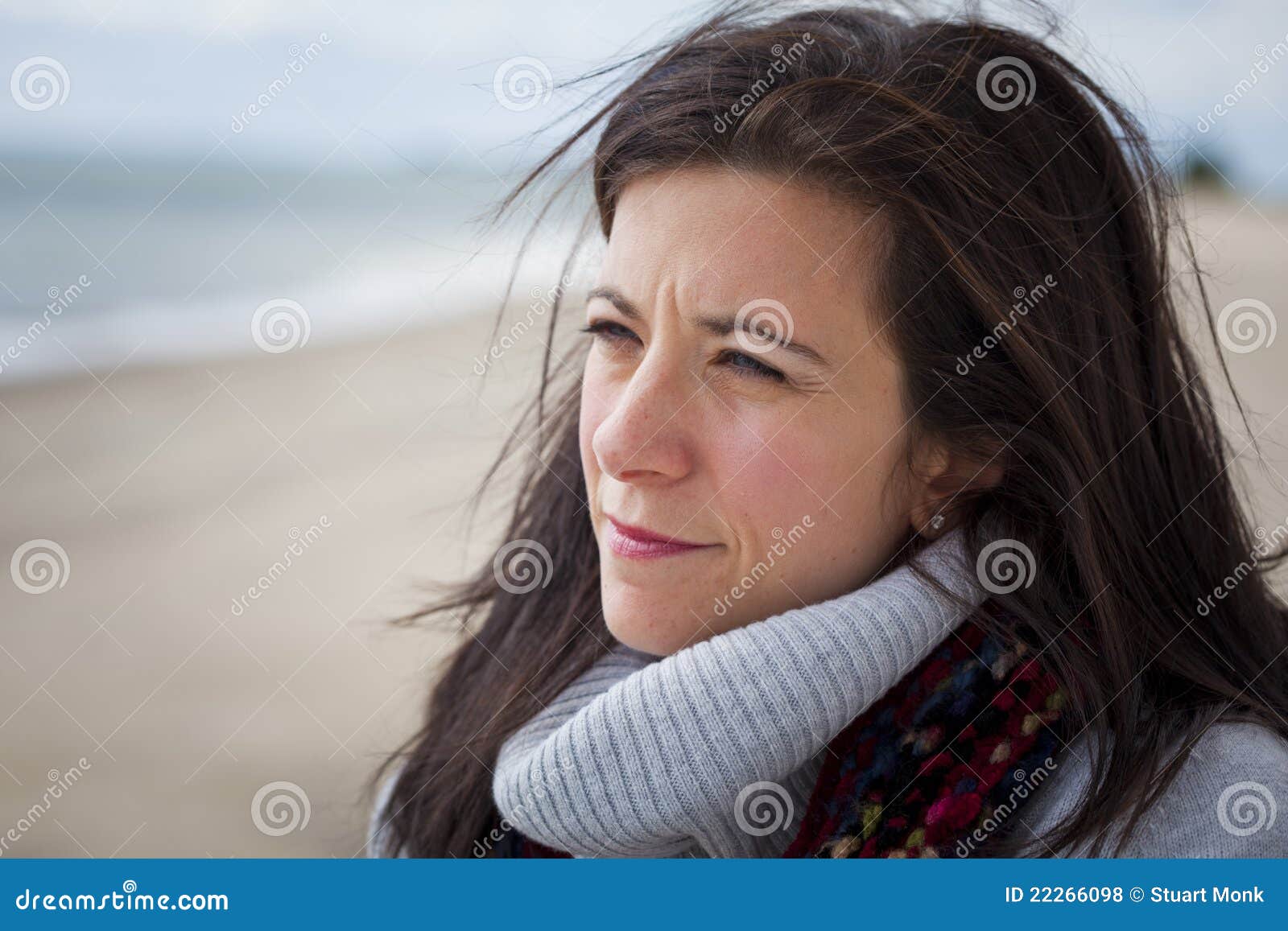Thoughtful woman stock photo. Image of alone, contemplating - 22266098