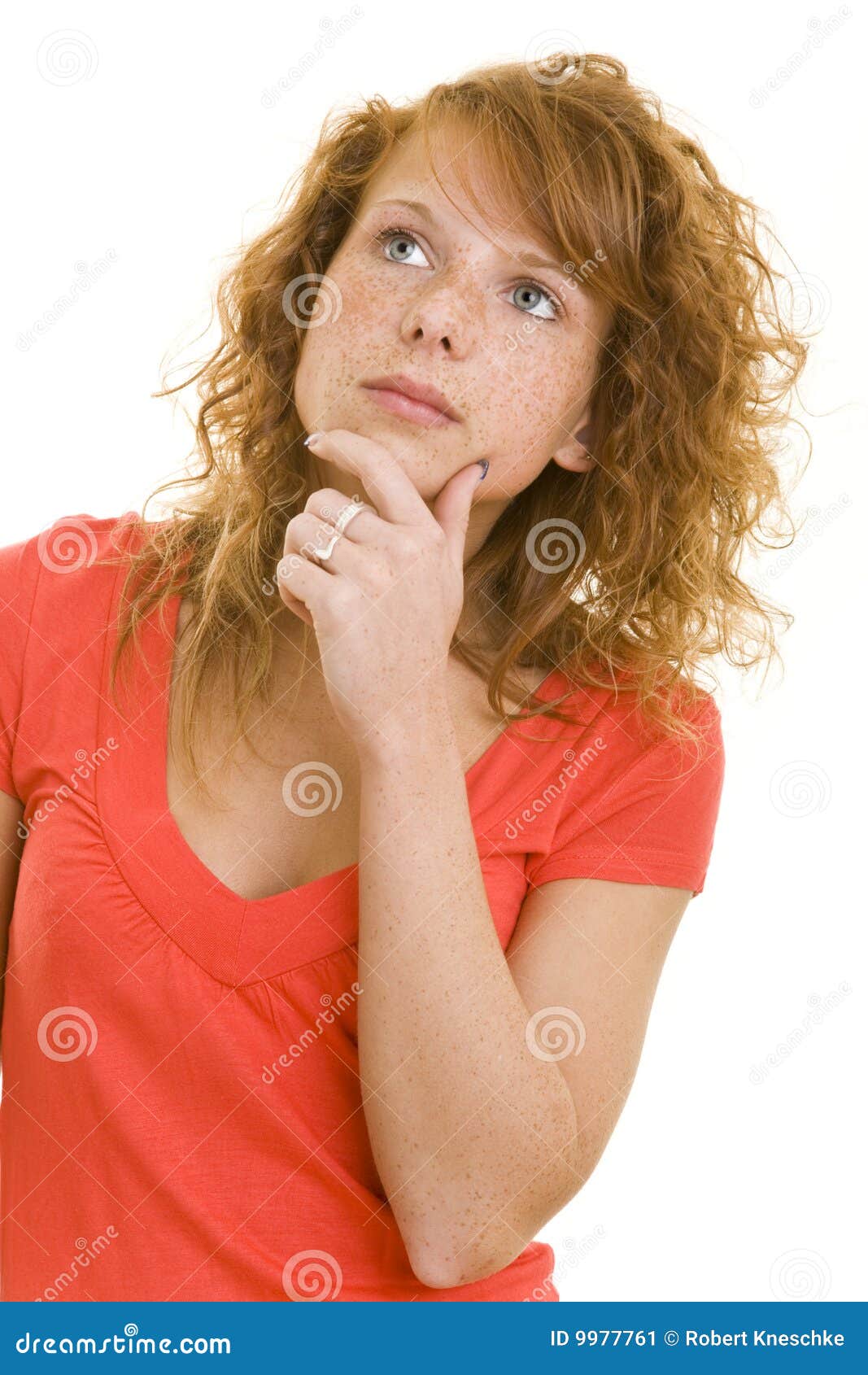 Thoughtful woman stock image. Image of contemplation, ideas - 9977761