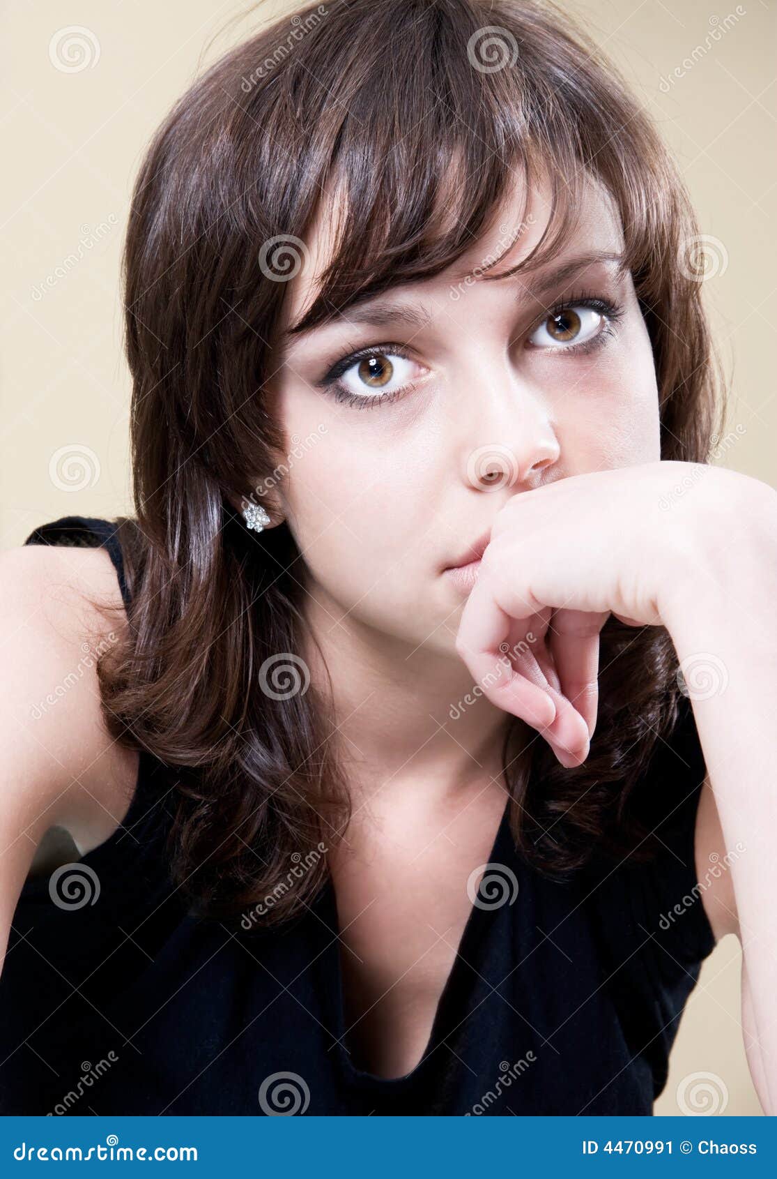 Thoughtful woman portrait stock image. Image of pensive - 4470991 Thoughtful woman portrait stock image. Image of pensive - 4470991