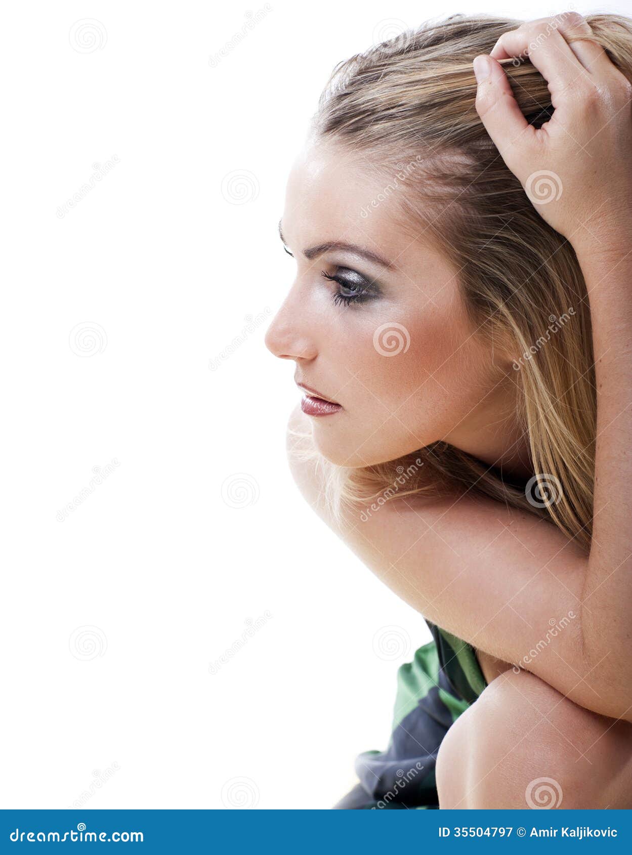 Thoughtful Woman with a Serious Expression Stock Image - Image of ...