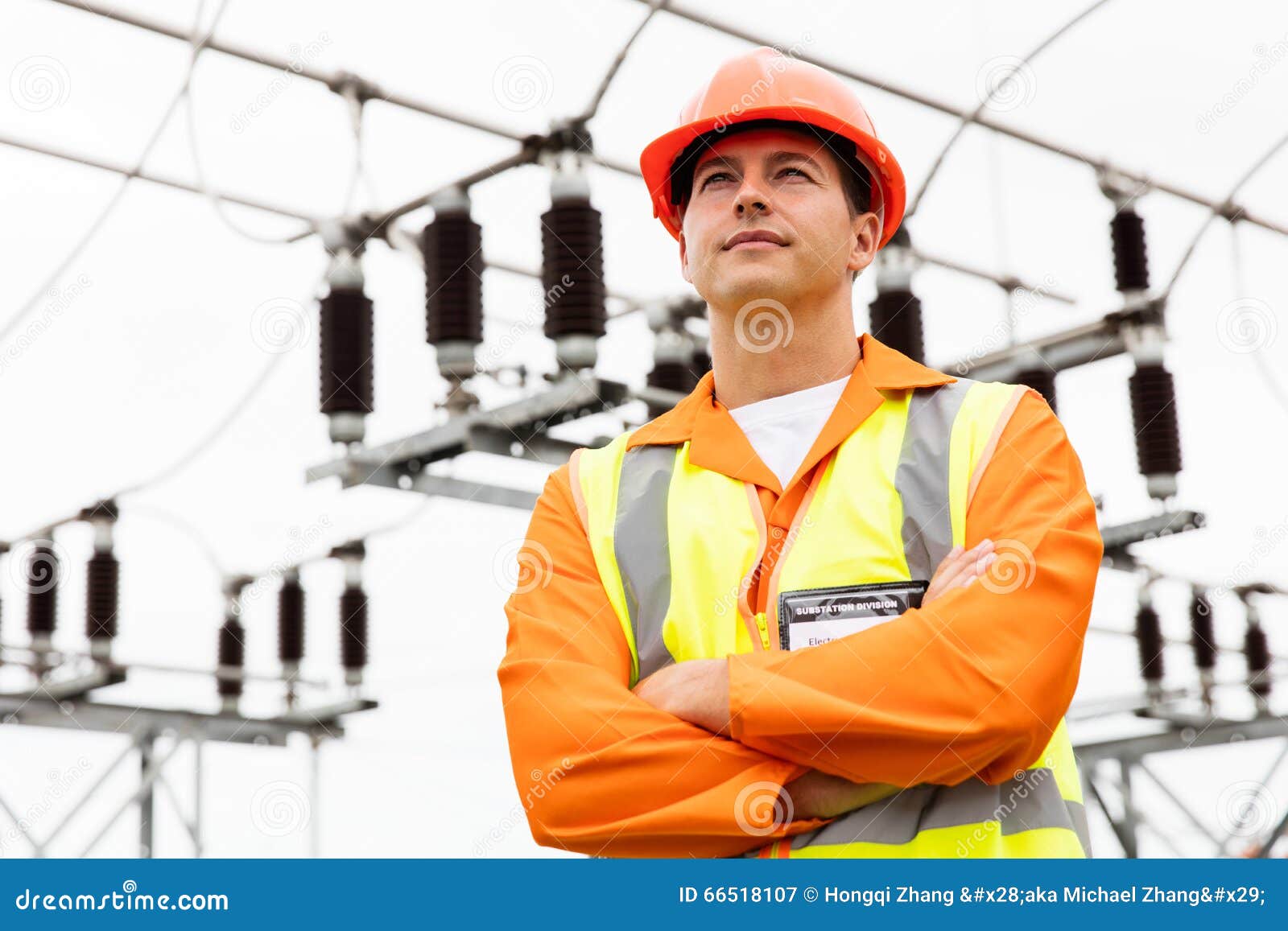 Thoughtful young engineer stock image. Image of distribution - 66518107