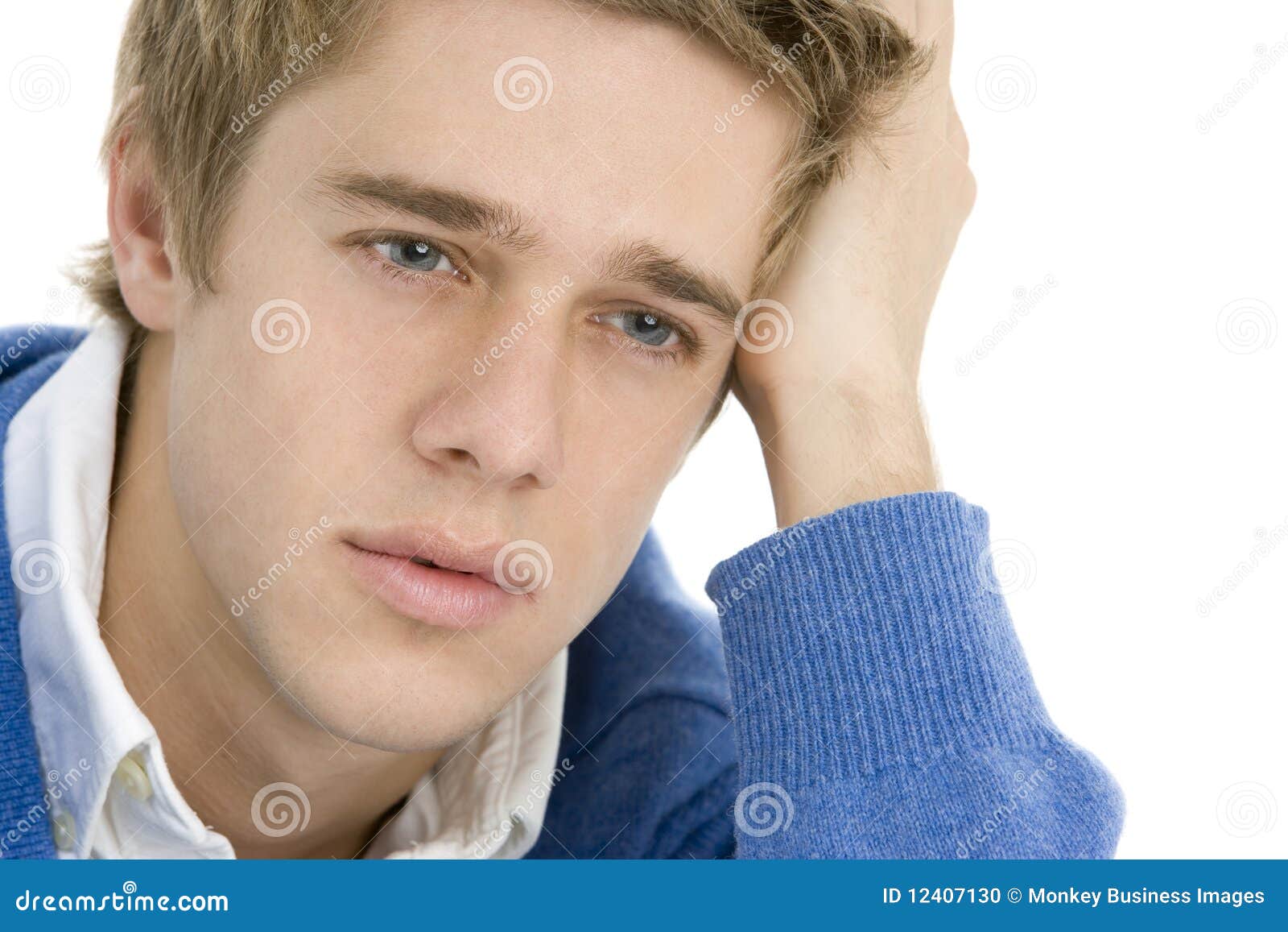 Thoughtful Young Man stock photo. Image of worry, head - 12407130 Thoughtful Young Man stock photo. Image of worry, head - 12407130