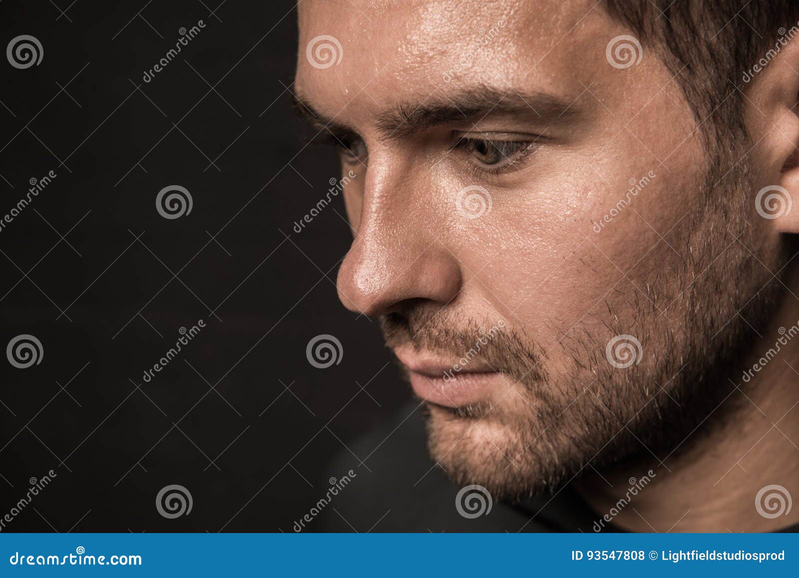 Thoughtful Young Man, Close-up Portrait Stock Photo - Image of ... Thoughtful Young Man, Close-up Portrait Stock Photo - Image of ...