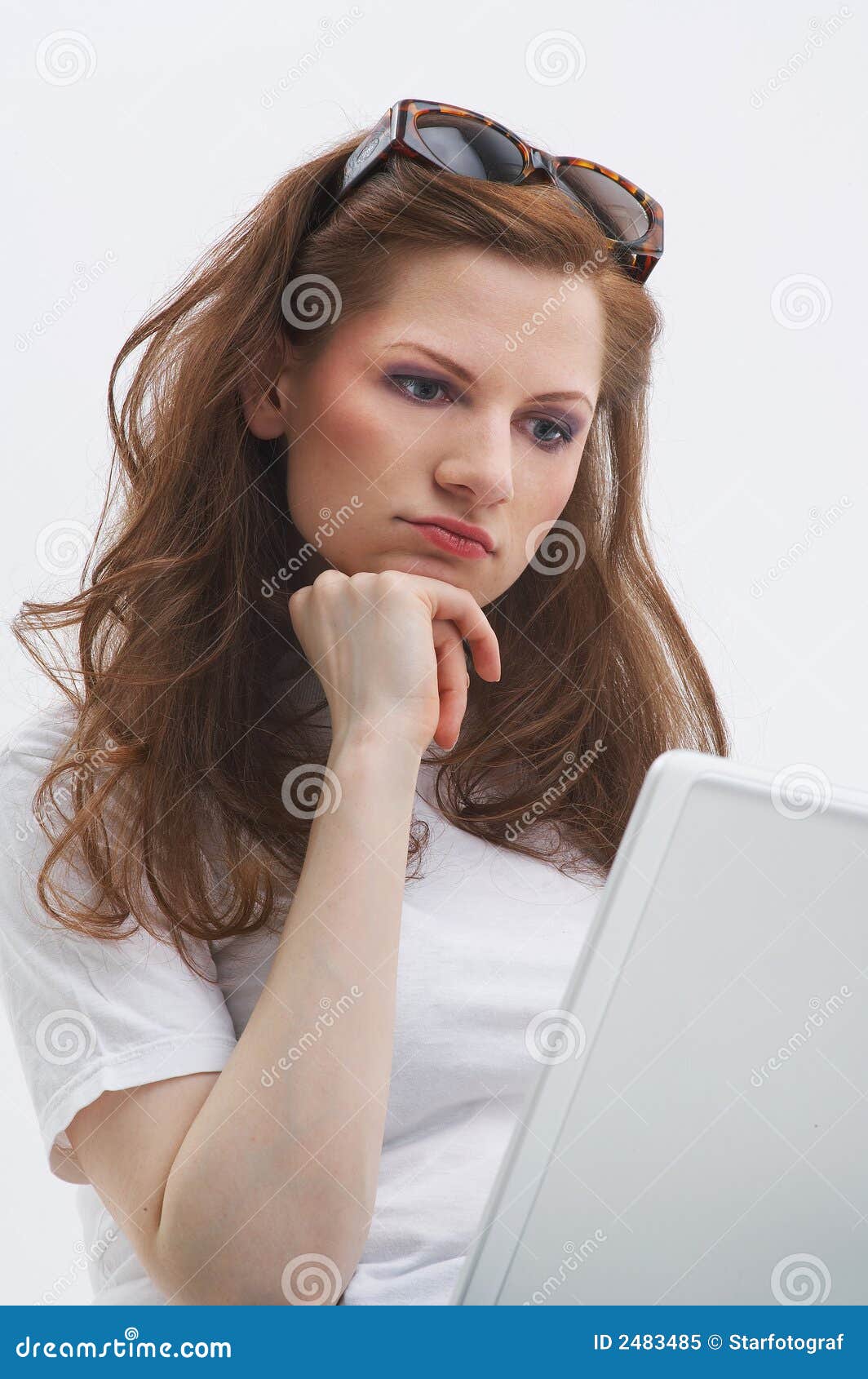 Thoughtfully stock image. Image of bored, thoughtfully - 2483485