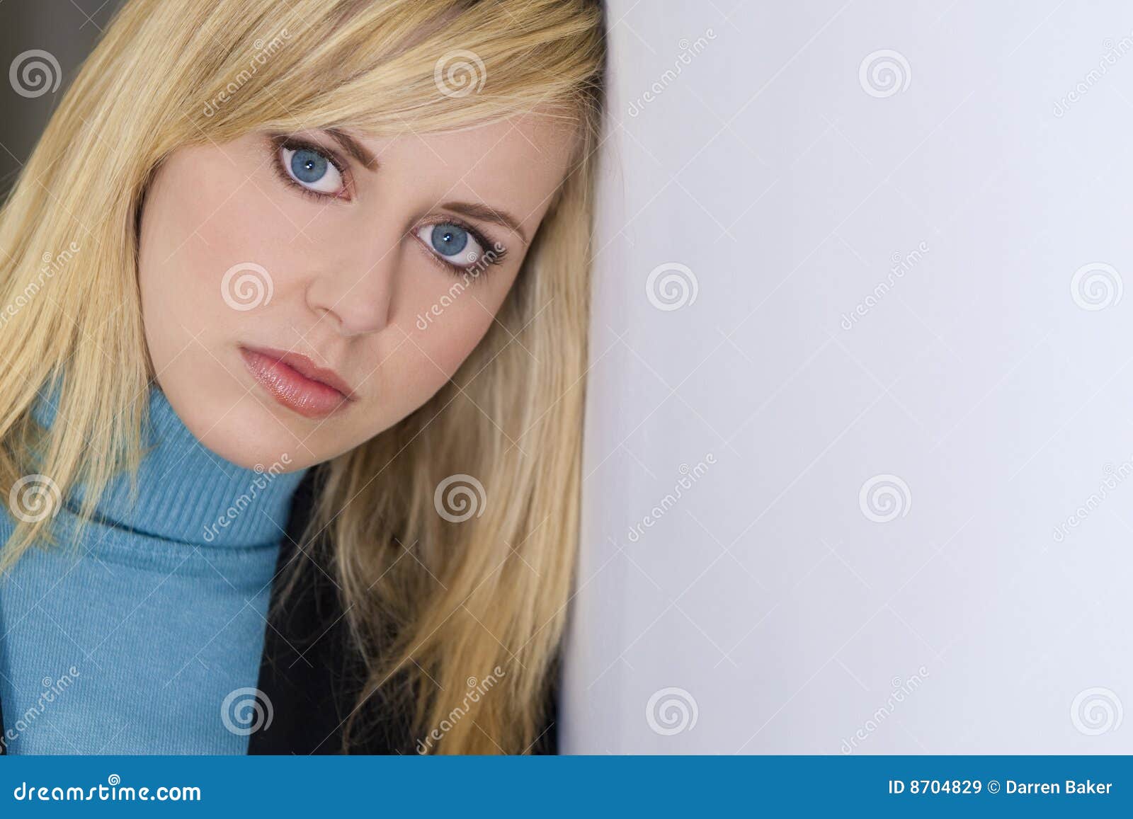 Thoughtfully Beautiful stock image. Image of female, blond - 8704829
