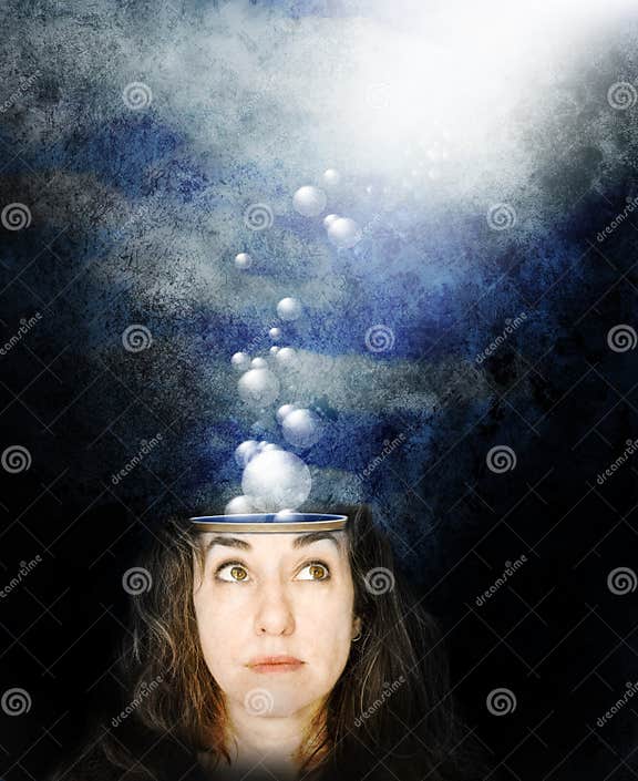 Thoughts stock image. Image of creative, woman, generating - 17187295