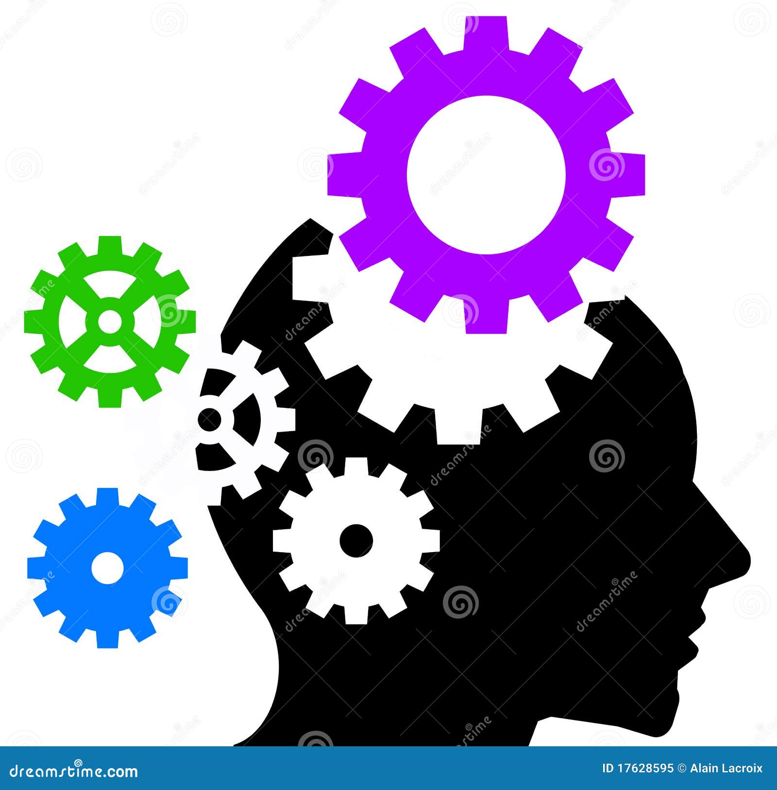 Thoughts stock illustration. Illustration of analyze - 17628595