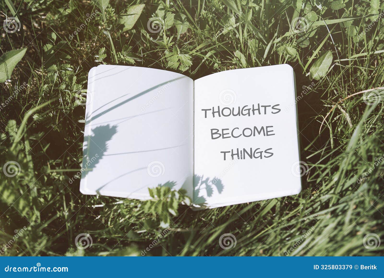 Thoughts Become Things, Positive Thinking and Motivation Concept ...