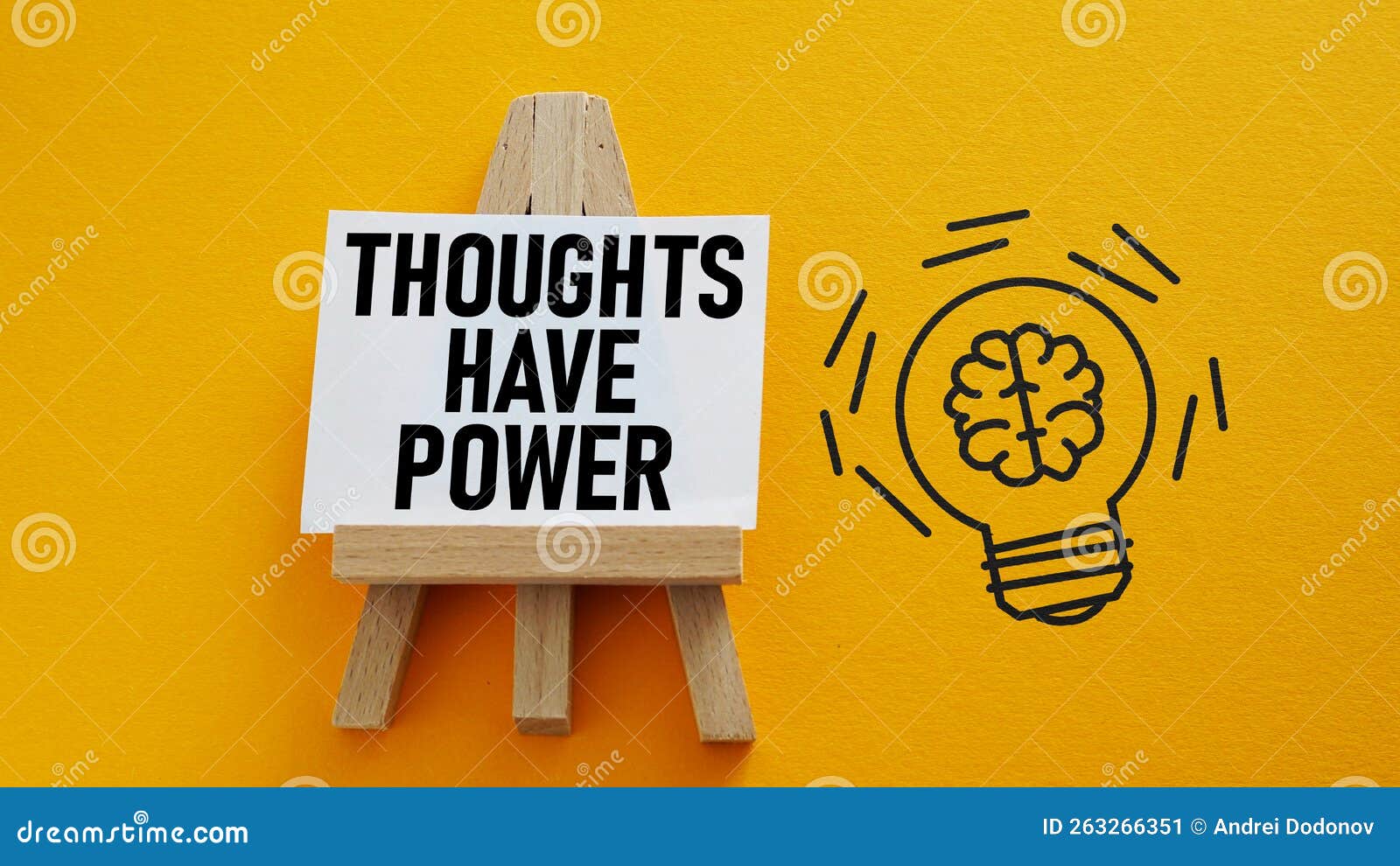 Thoughts Have Power is Shown Using the Text Stock Image - Image of ...