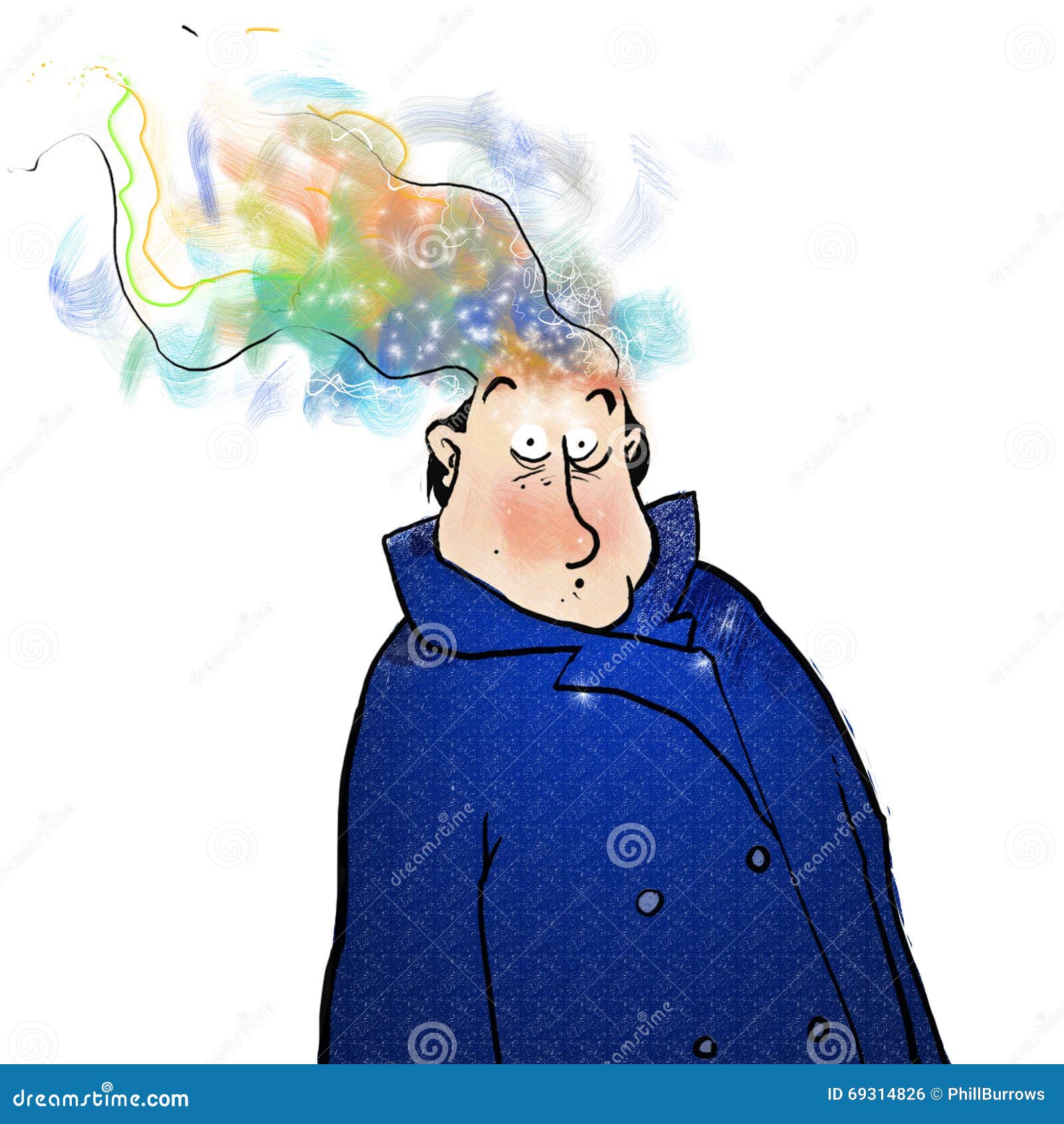 Distracted Thoughts Stock Illustrations – 36 Distracted Thoughts Stock ...