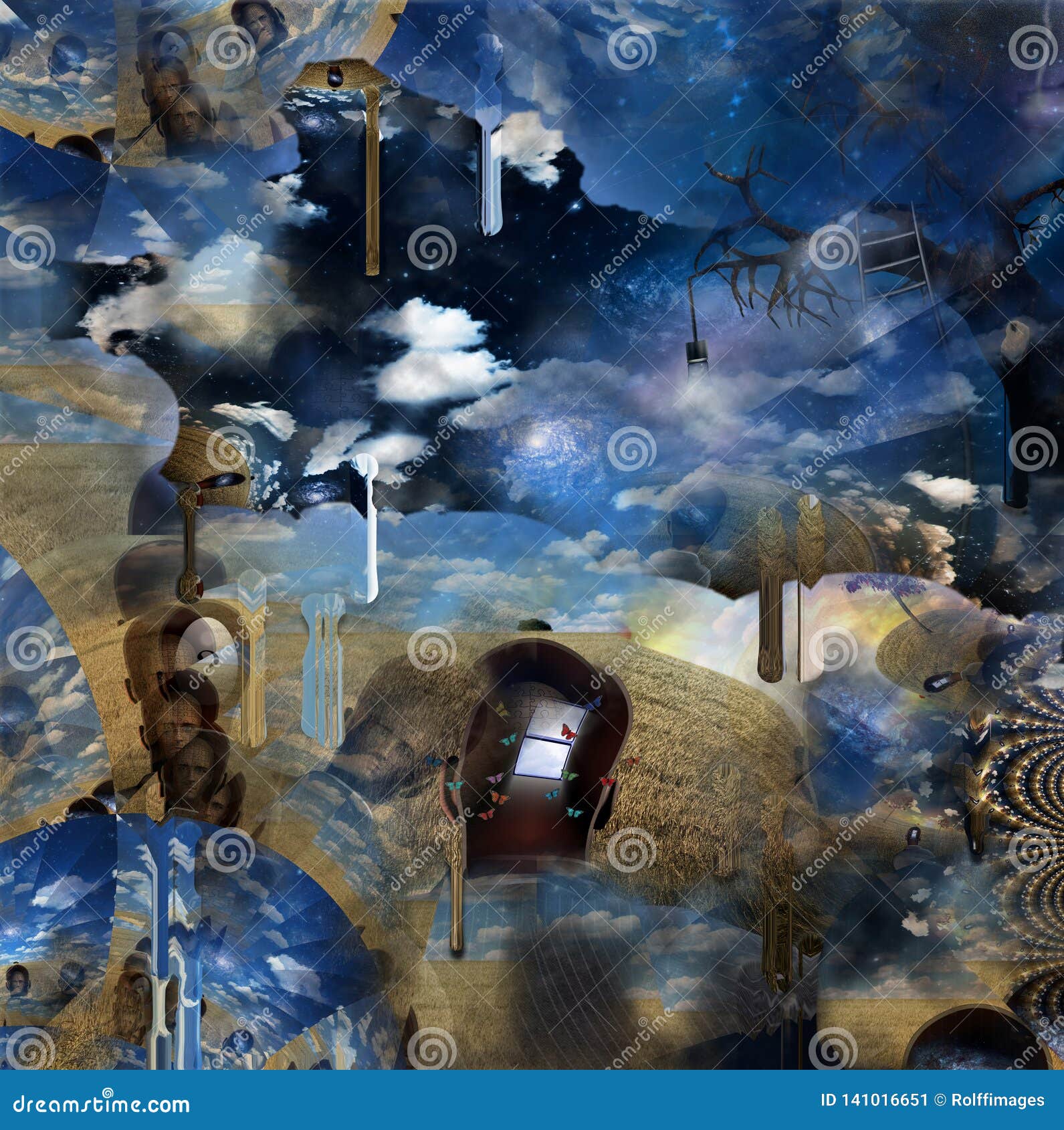 Surreal Thoughts Royalty-Free Stock Image | CartoonDealer.com #153418264