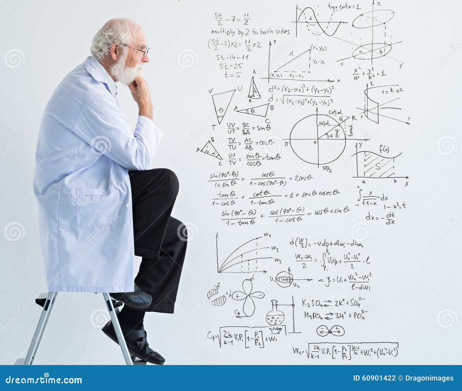 Thoughts of scientist stock photo. Image of aged, science - 60901422