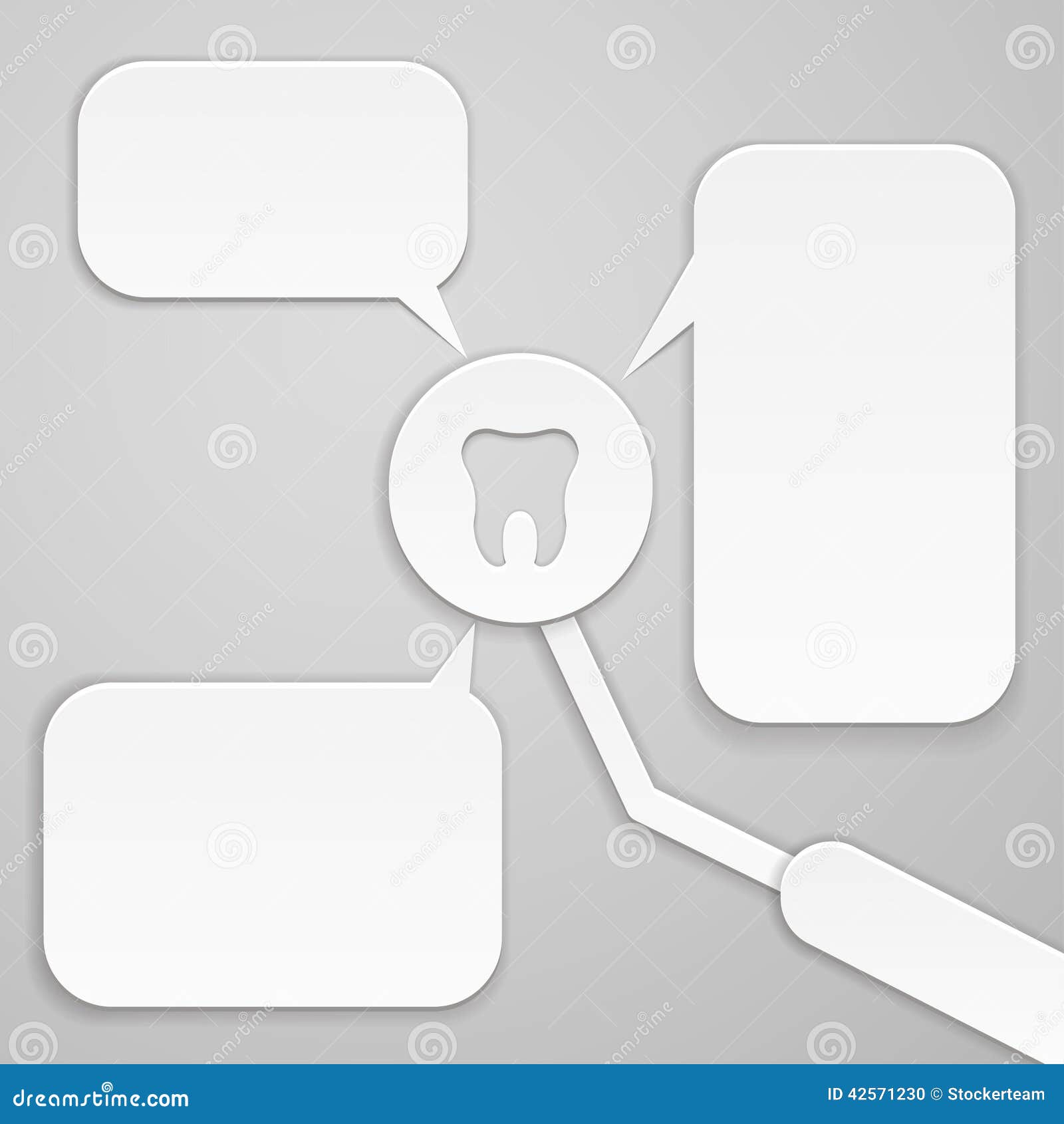 Thoughts tooth stock vector. Illustration of cloud, dentist - 42571230