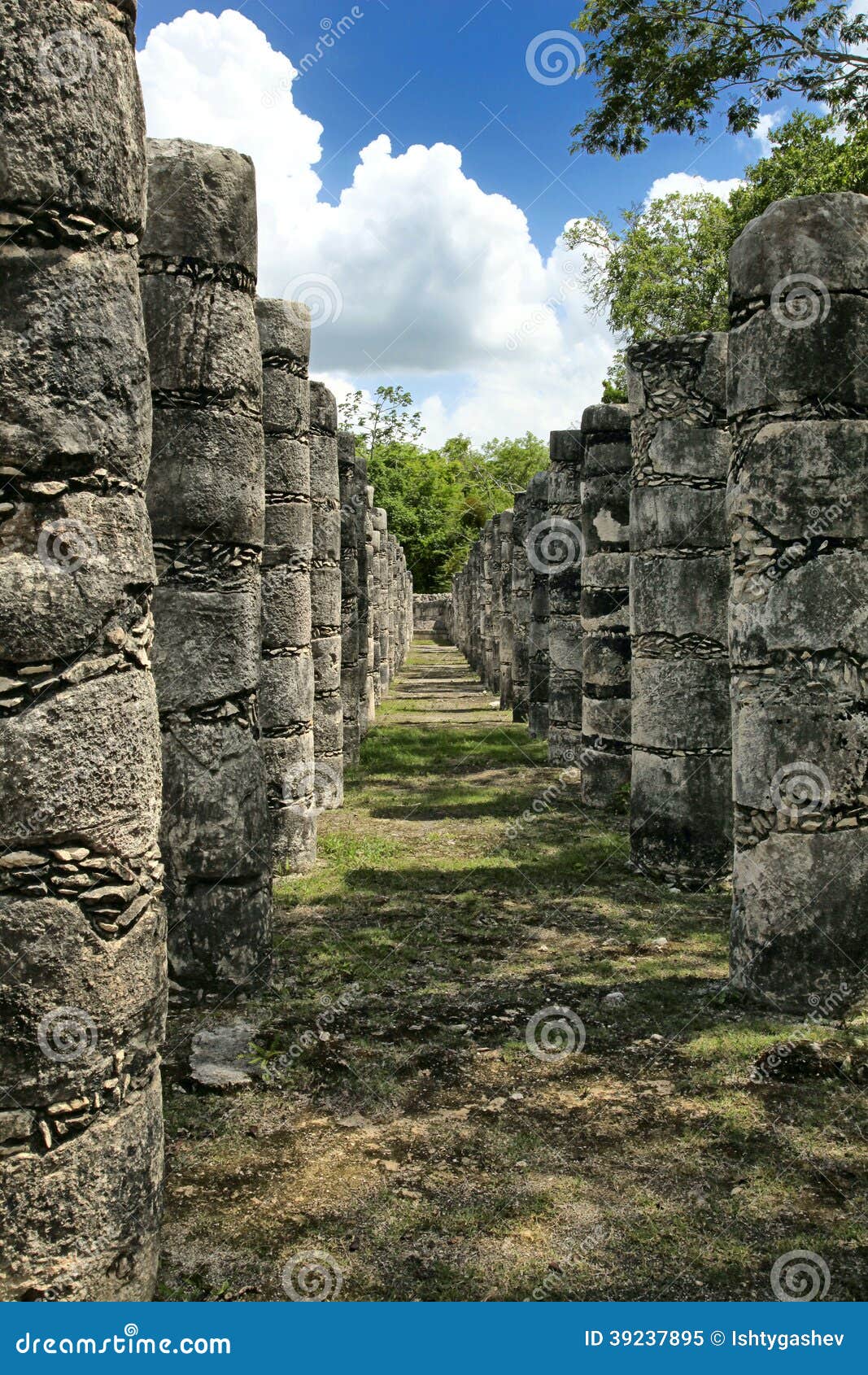 Thousand Columns stock image. Image of history, indigenous - 39237895