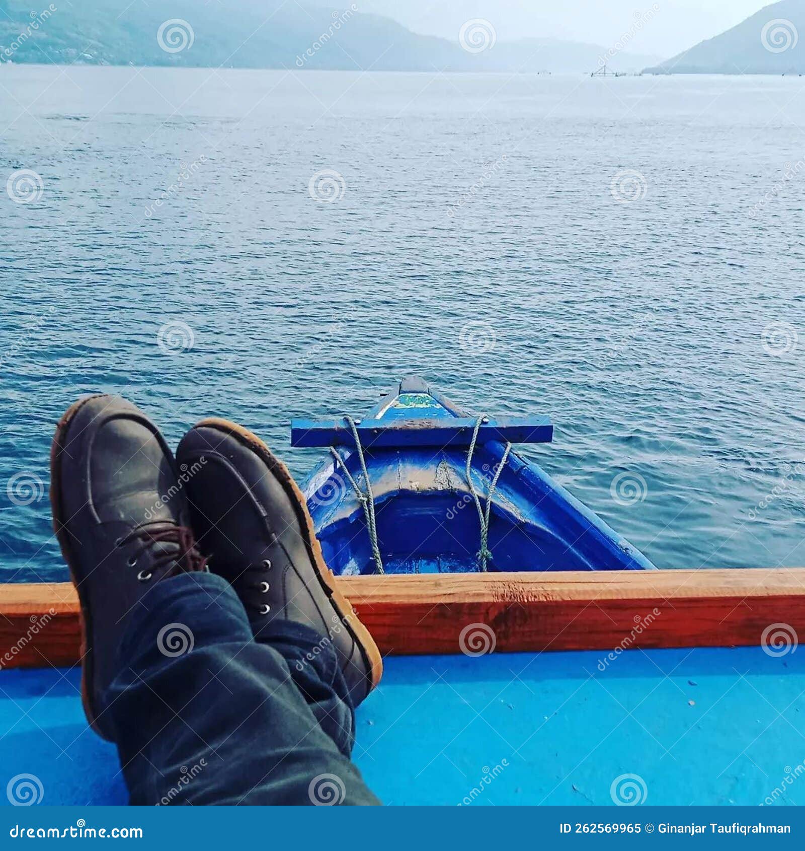 Enjoy and Relaxing at the Boat Stock Image - Image of enjoy, relaxing ...