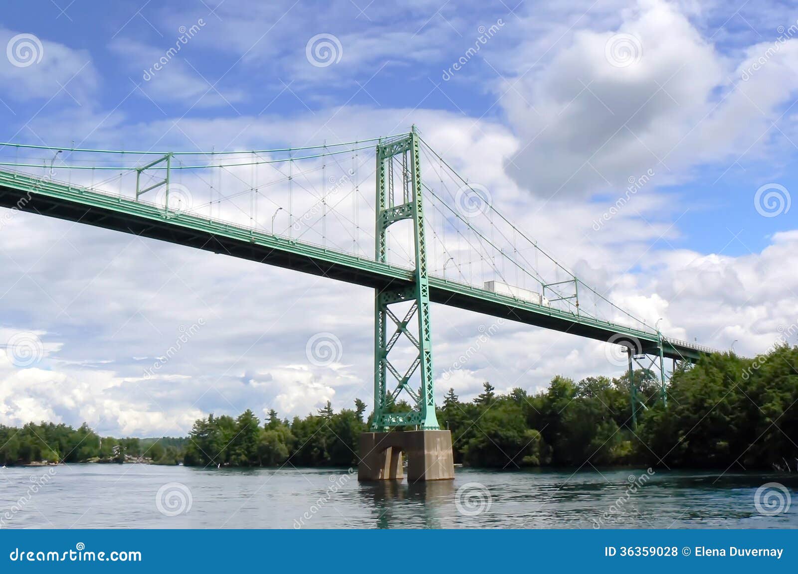 The Thousand Islands Bridge, Canada Stock Photo - Image of canada, road ...