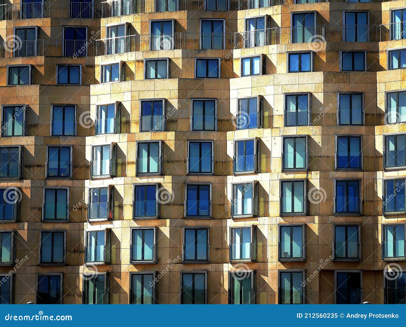 A Thousand Windows on the Wall Stock Image - Image of neighbourhood ...