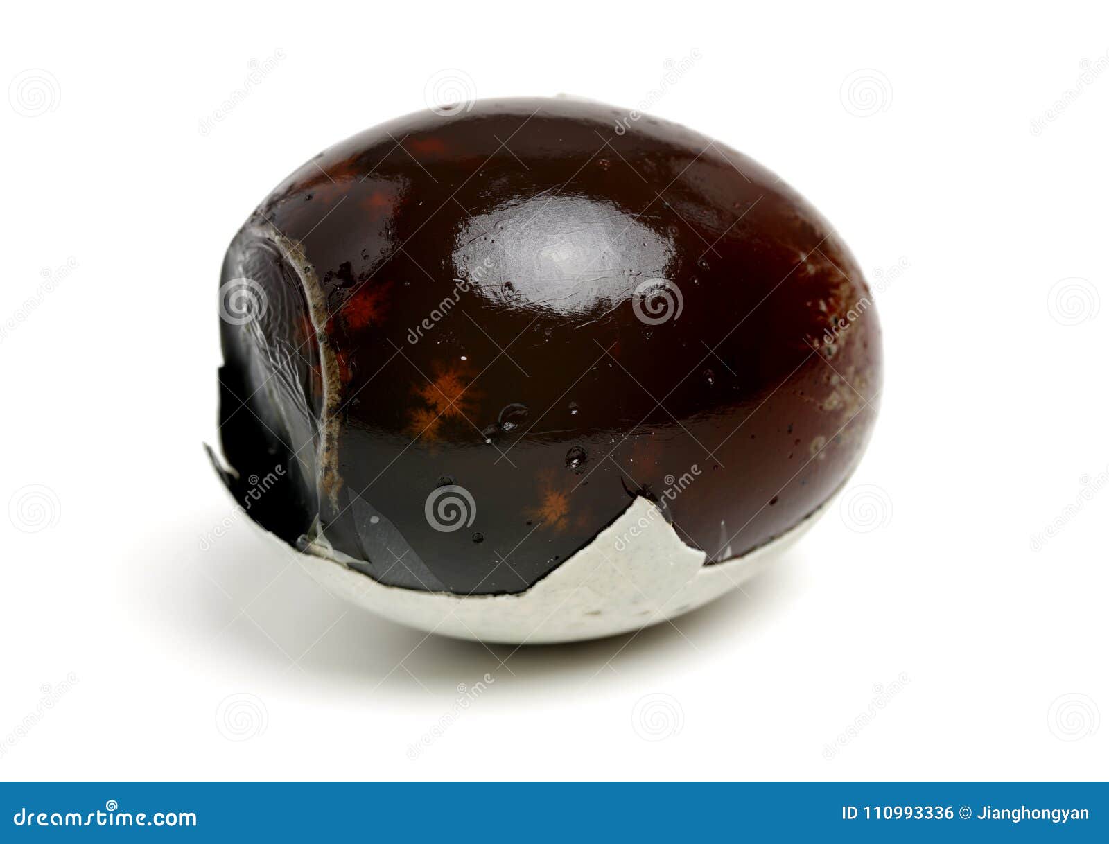 Thousand Years Duck Egg Inside and Outside Stock Photo - Image of ...