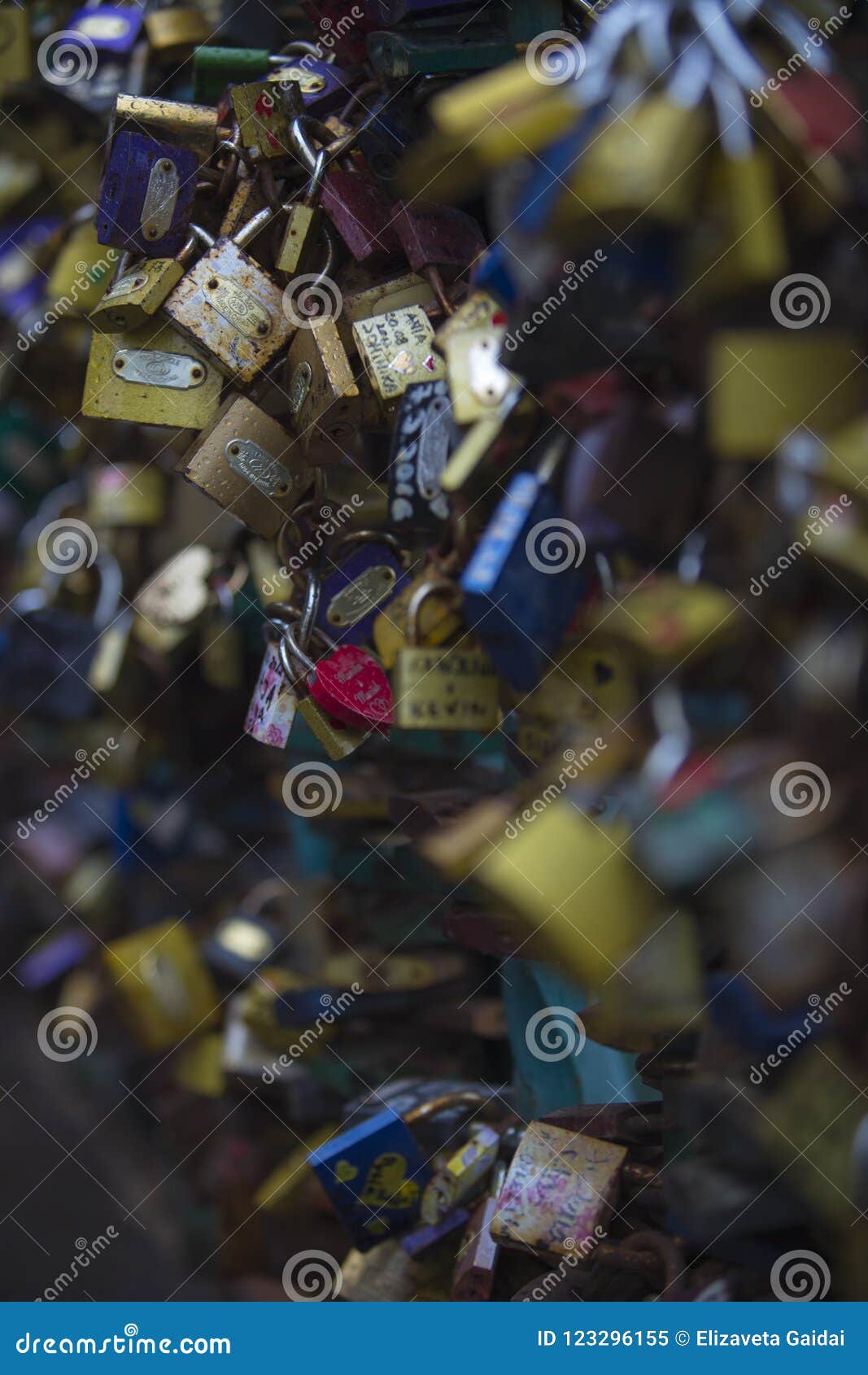 Thousands of Colored Padlocks Editorial Image - Image of green, people ...